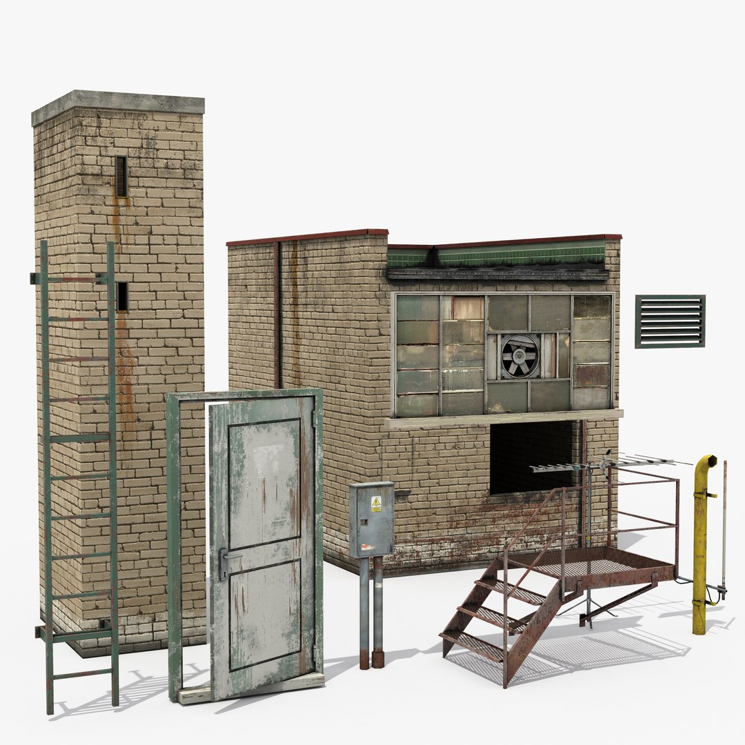 Roof access room model - TurboSquid 1383707