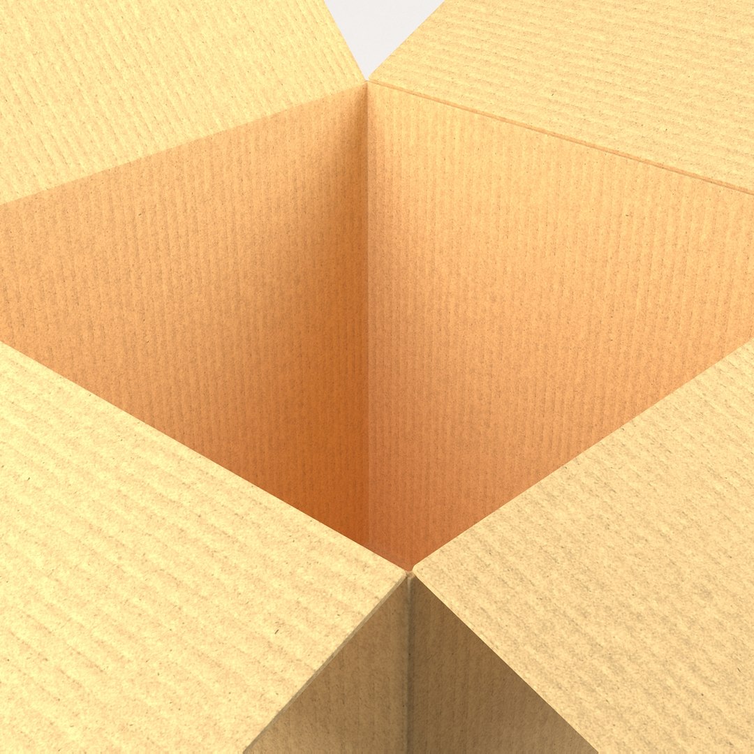 3d Model Of Cardboard