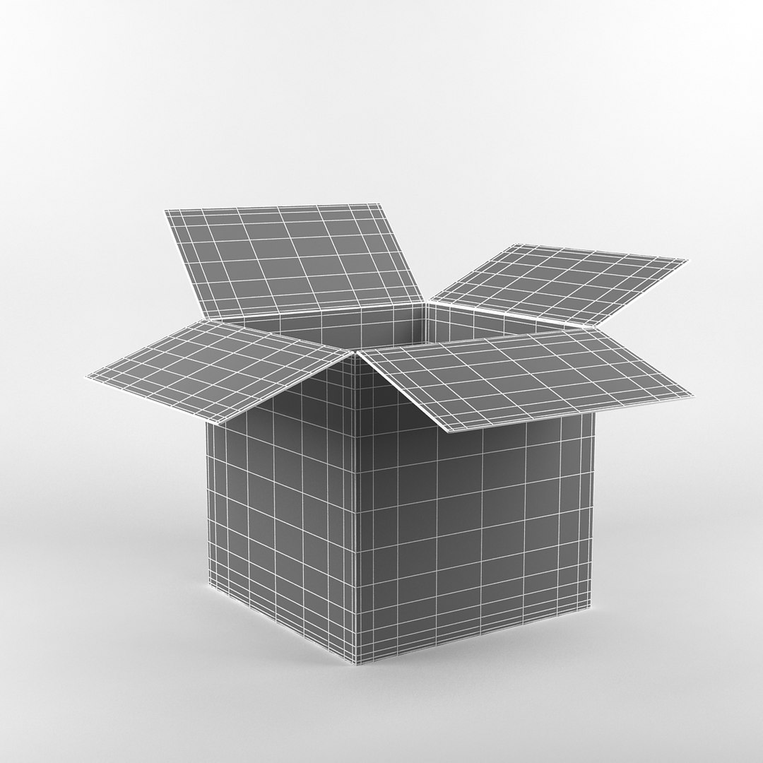 3d Model Of Cardboard