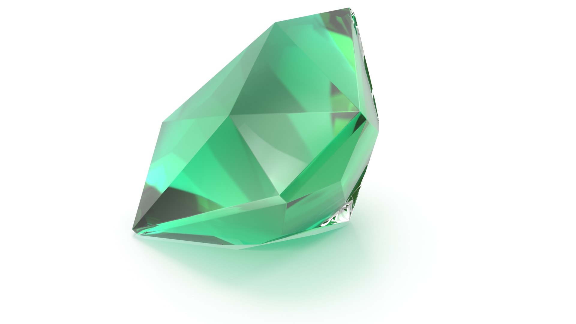 Shield Step Cut Emerald 3D model - TurboSquid 1858006
