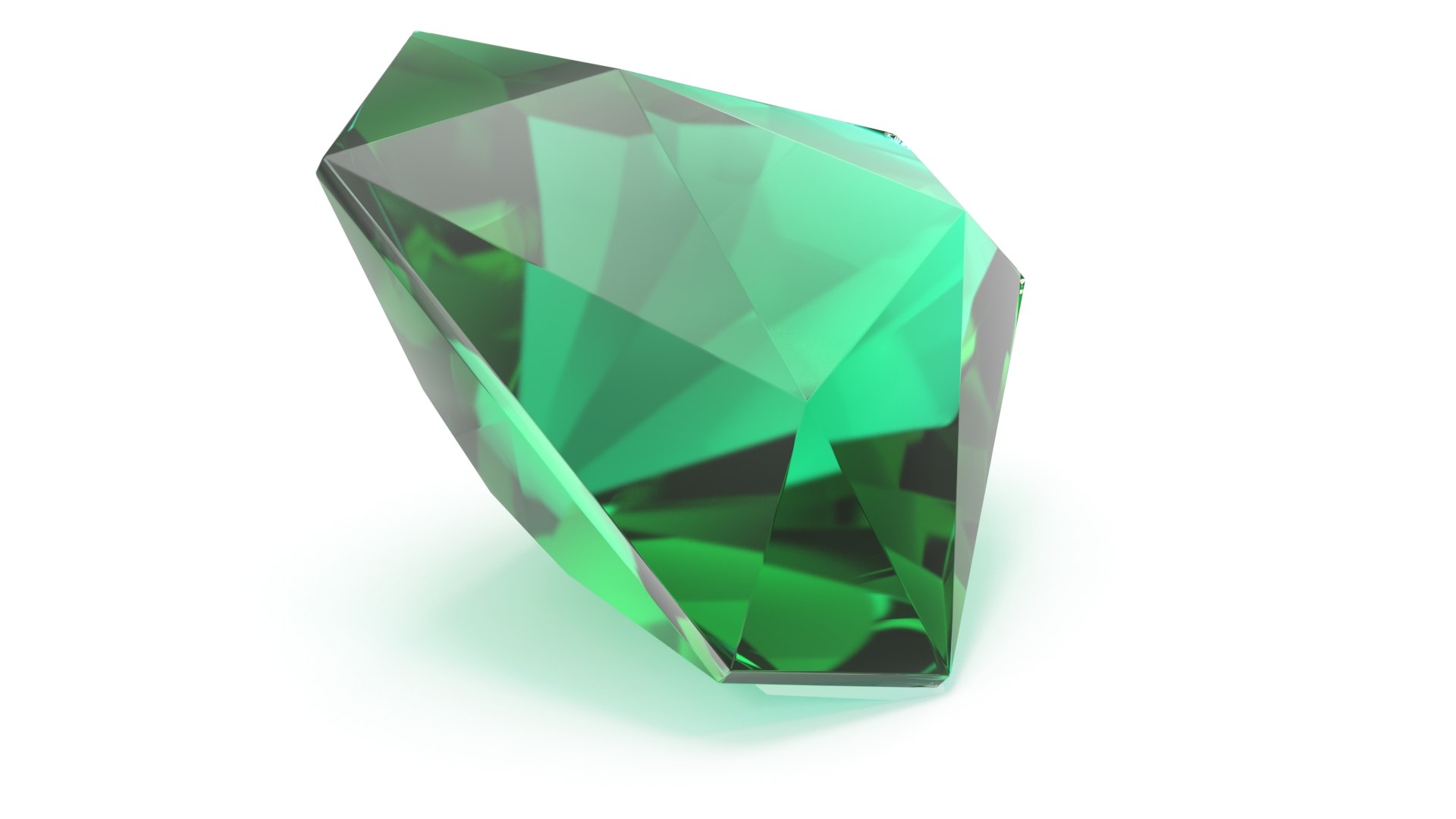 Shield Step Cut Emerald 3D model - TurboSquid 1858006