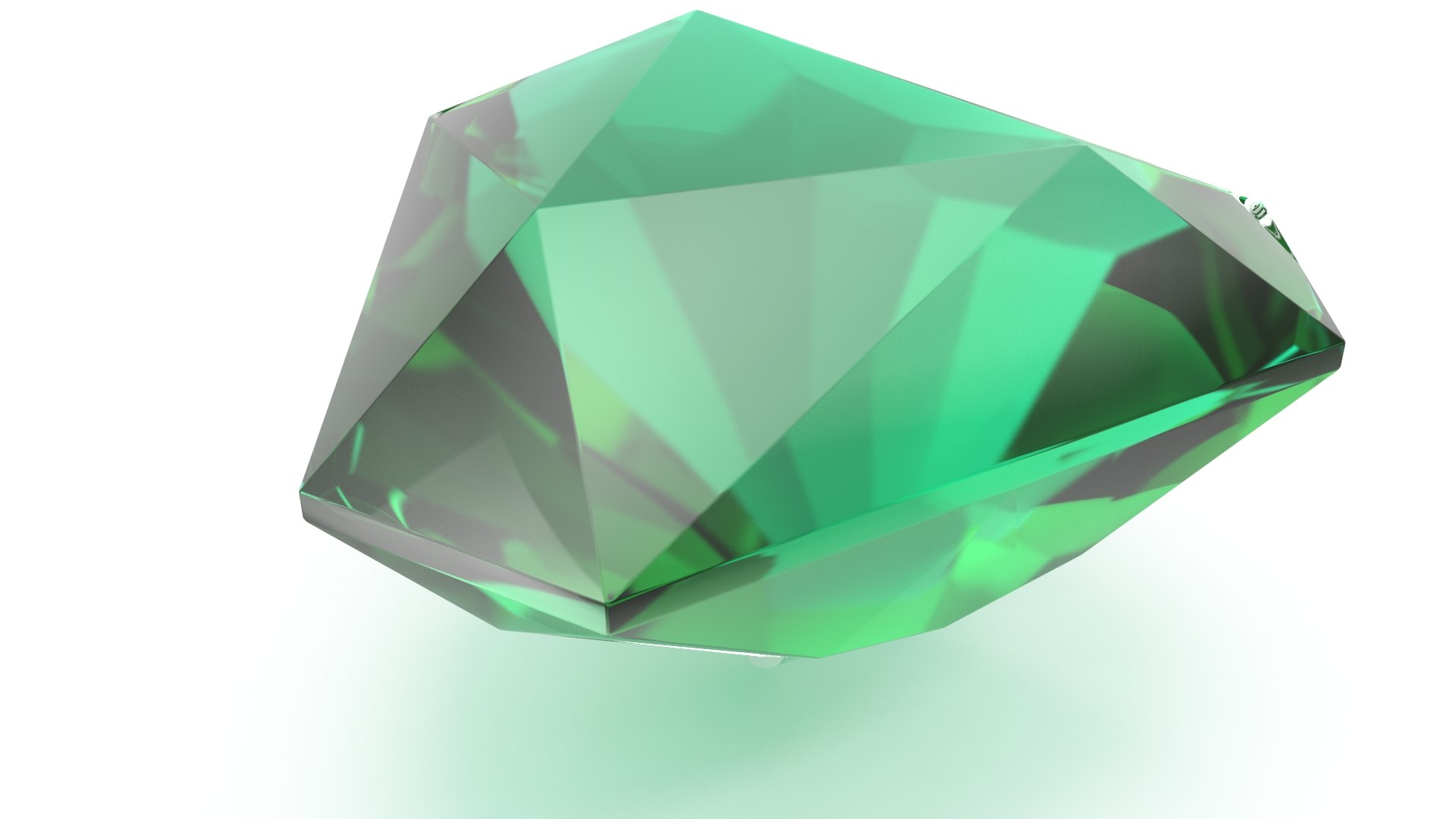 Shield Step Cut Emerald 3D Model - TurboSquid 1858006