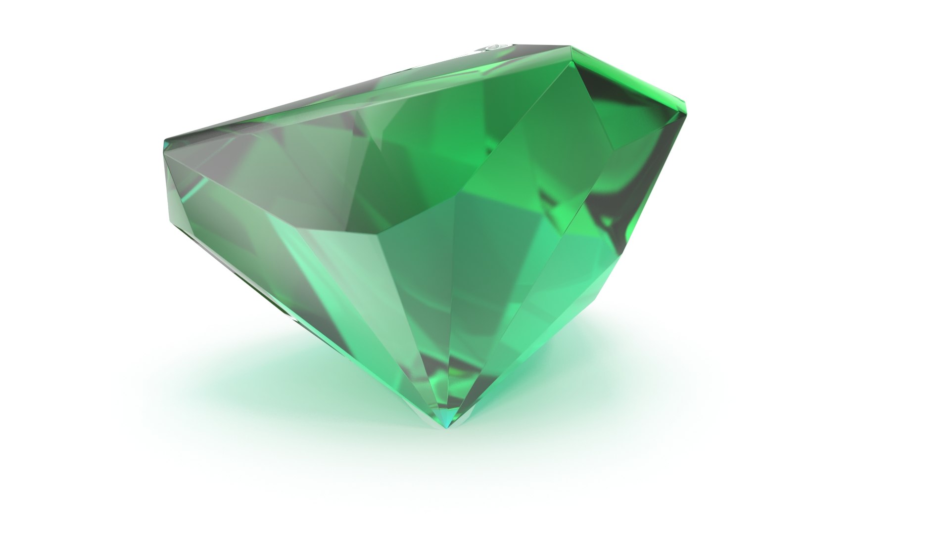 Shield Step Cut Emerald 3D model - TurboSquid 1858006