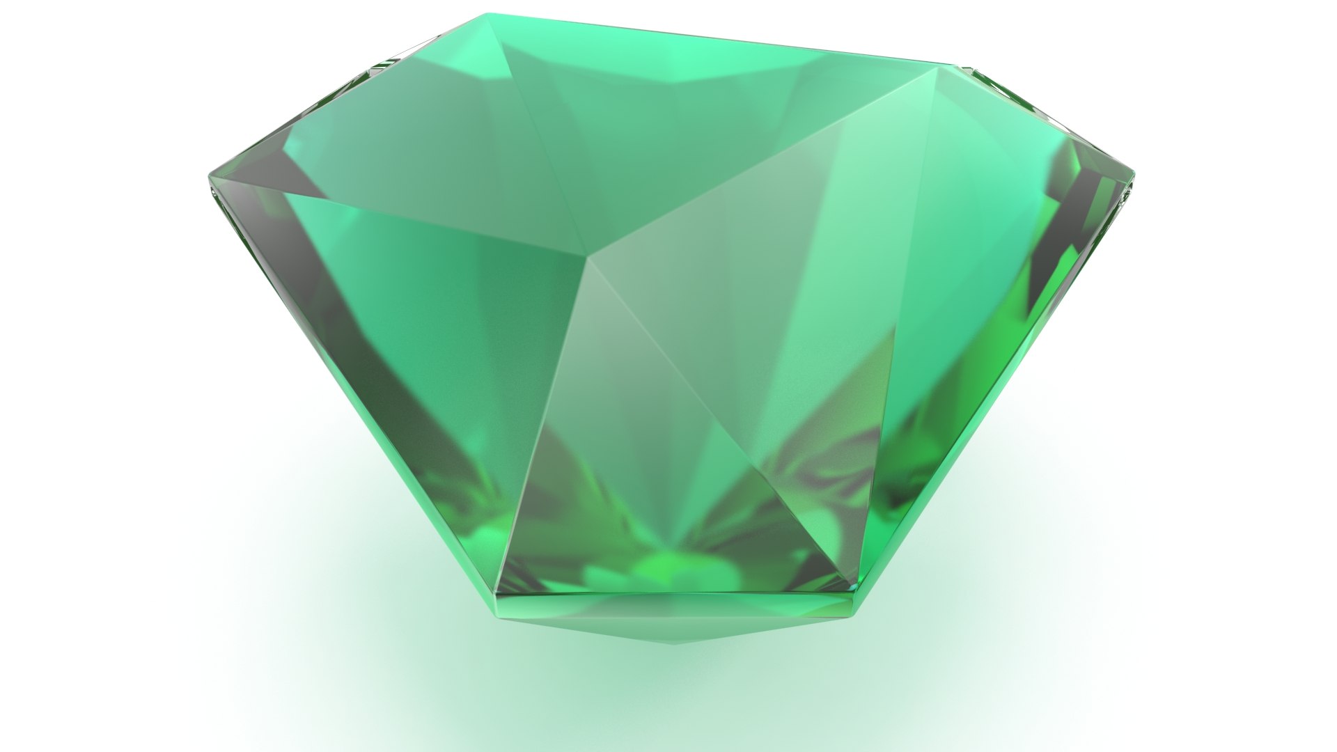 Shield Step Cut Emerald 3D Model - TurboSquid 1858006