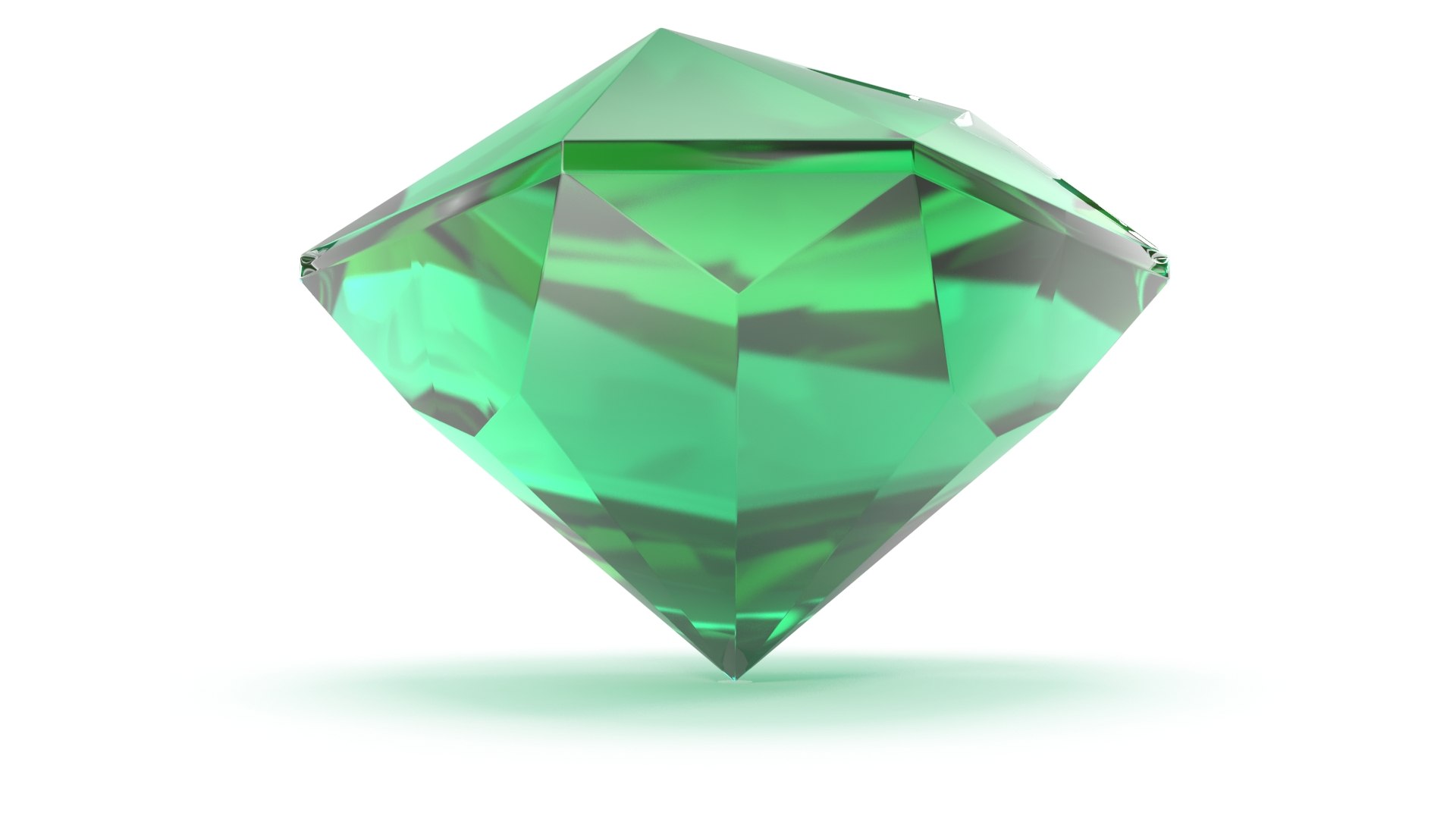 Shield Step Cut Emerald 3D Model - TurboSquid 1858006