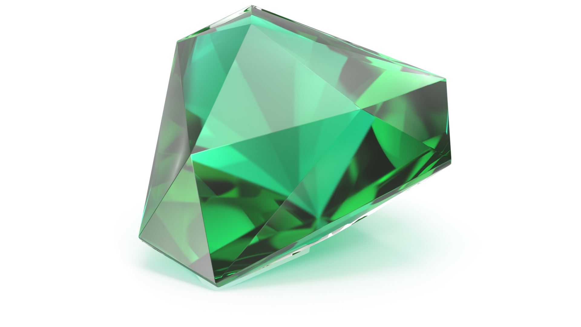 Shield Step Cut Emerald 3D Model - TurboSquid 1858006