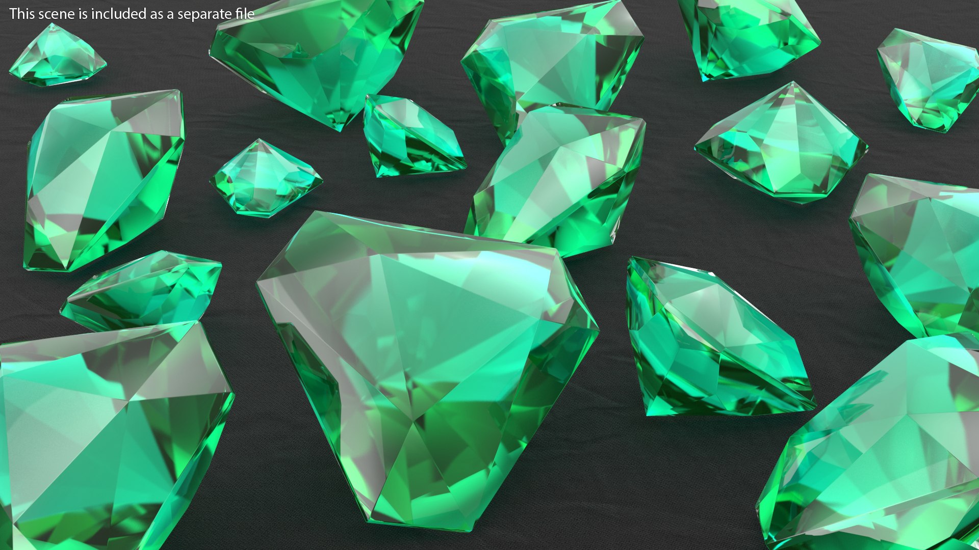 Shield Step Cut Emerald 3D Model - TurboSquid 1858006