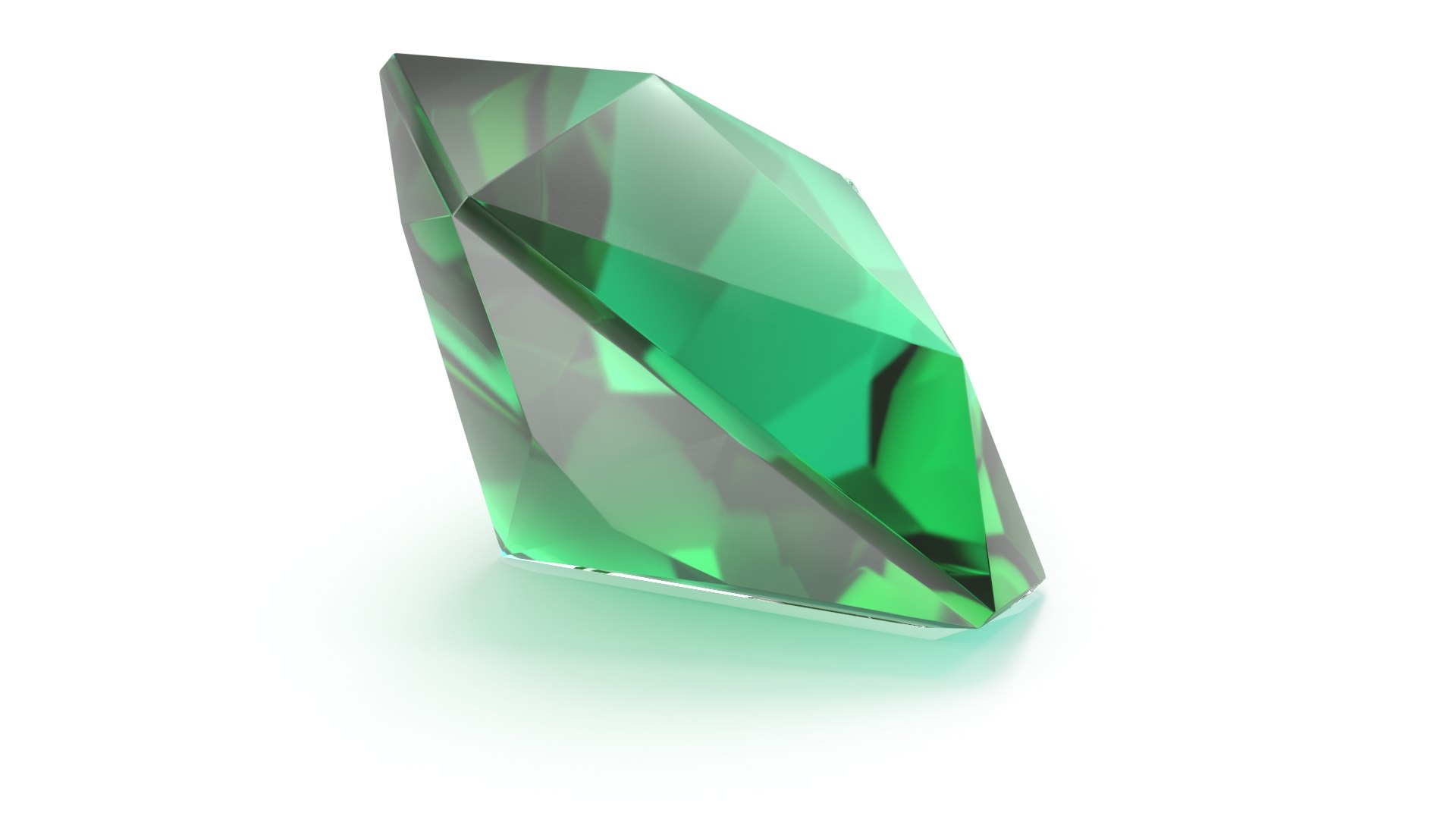 Shield Step Cut Emerald 3D model - TurboSquid 1858006