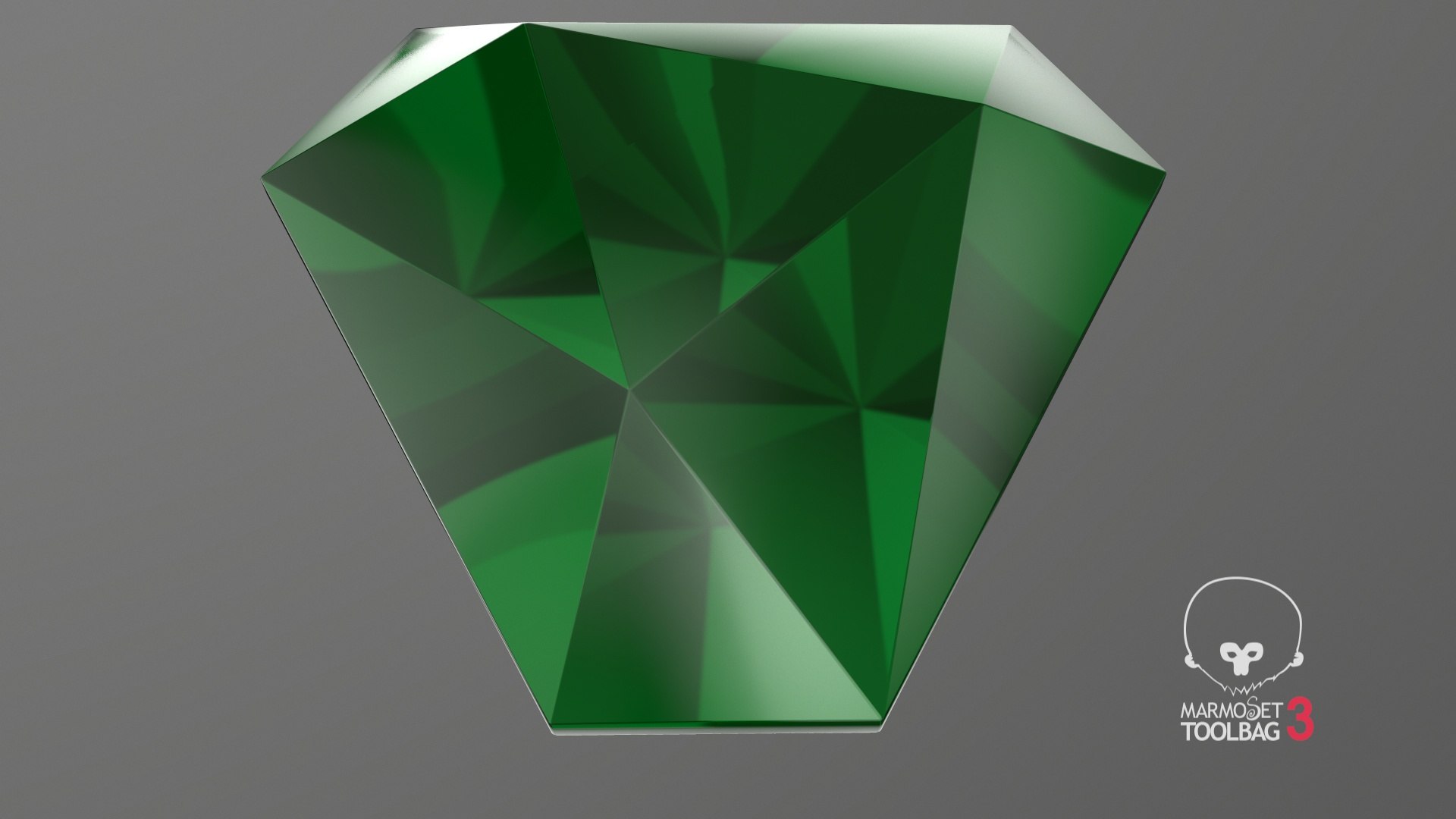 Shield Step Cut Emerald 3D model - TurboSquid 1858006