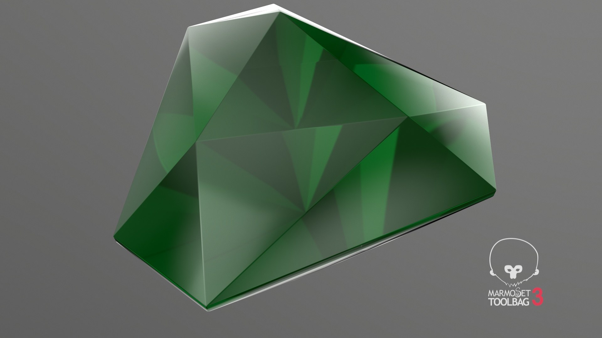 Shield Step Cut Emerald 3D model - TurboSquid 1858006