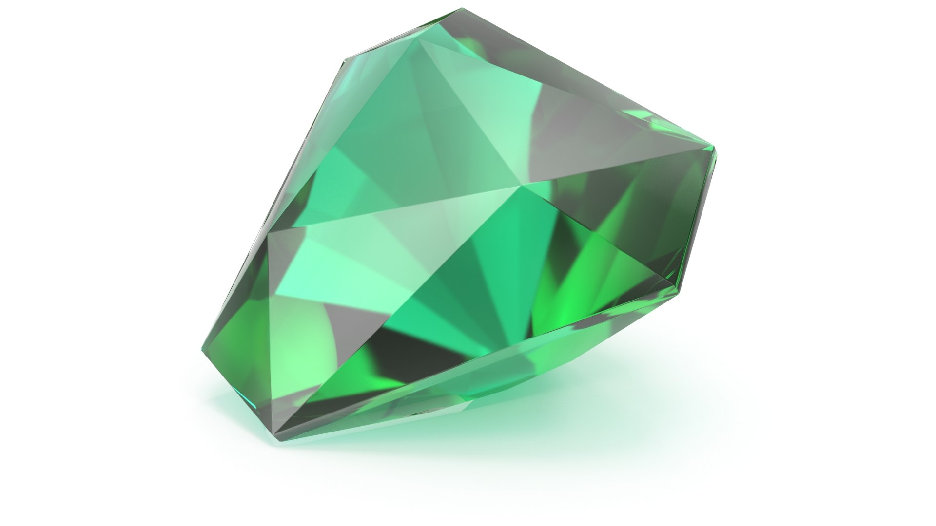 Shield Step Cut Emerald 3D model - TurboSquid 1858006