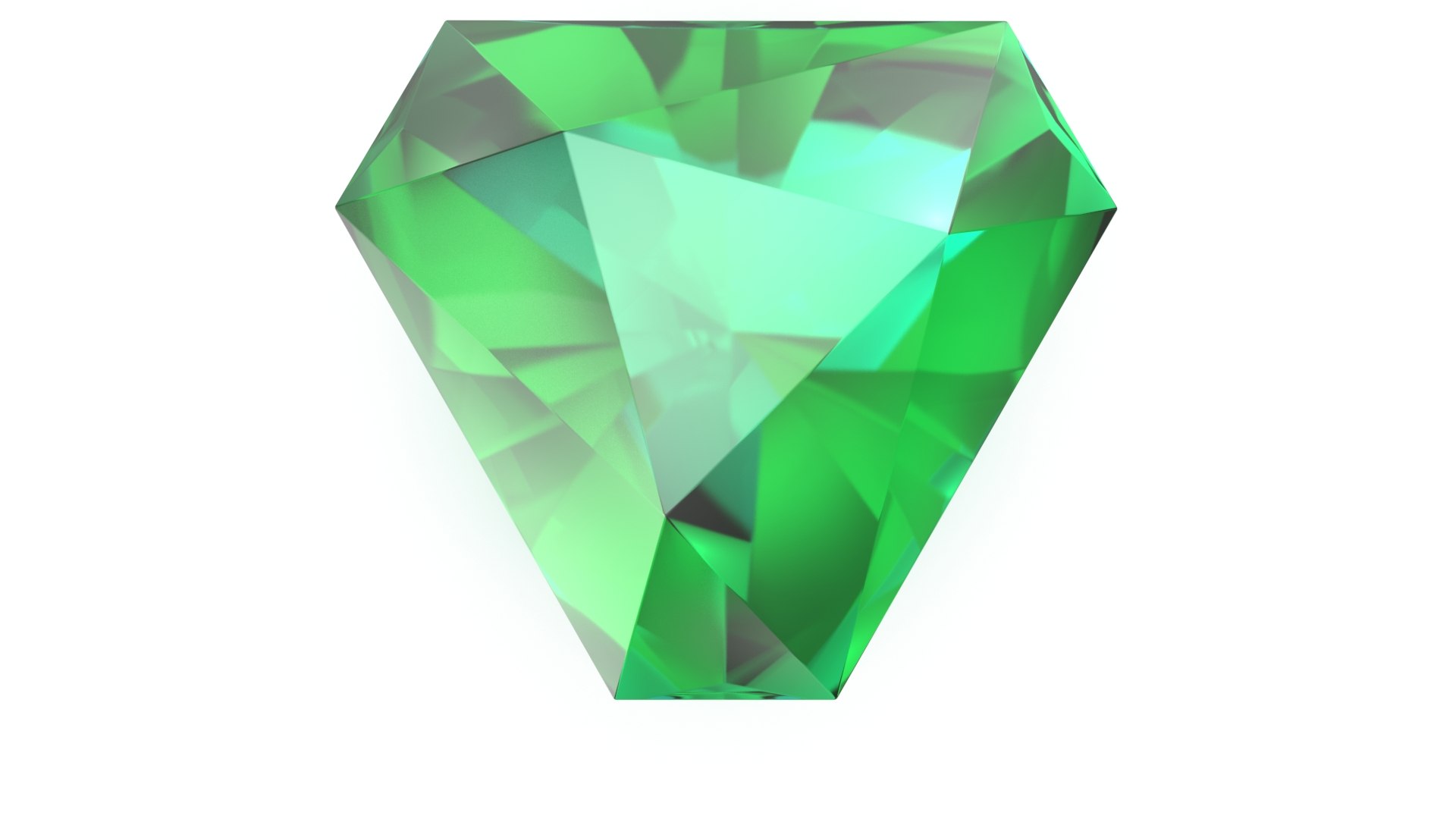 Shield Step Cut Emerald 3D Model - TurboSquid 1858006