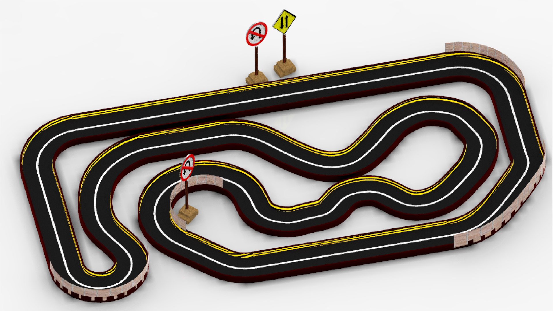 Race Track 3D Model - TurboSquid 2147855