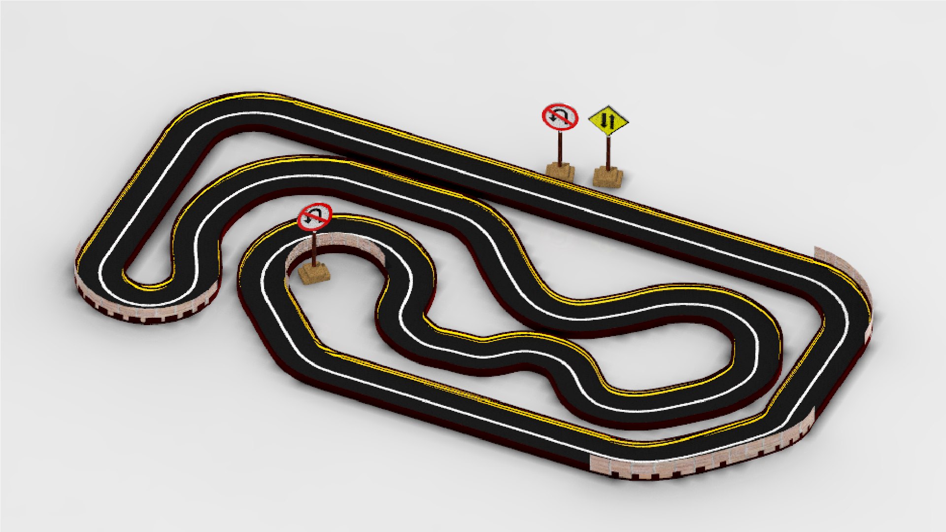 Race Track 3D Model - TurboSquid 2147855