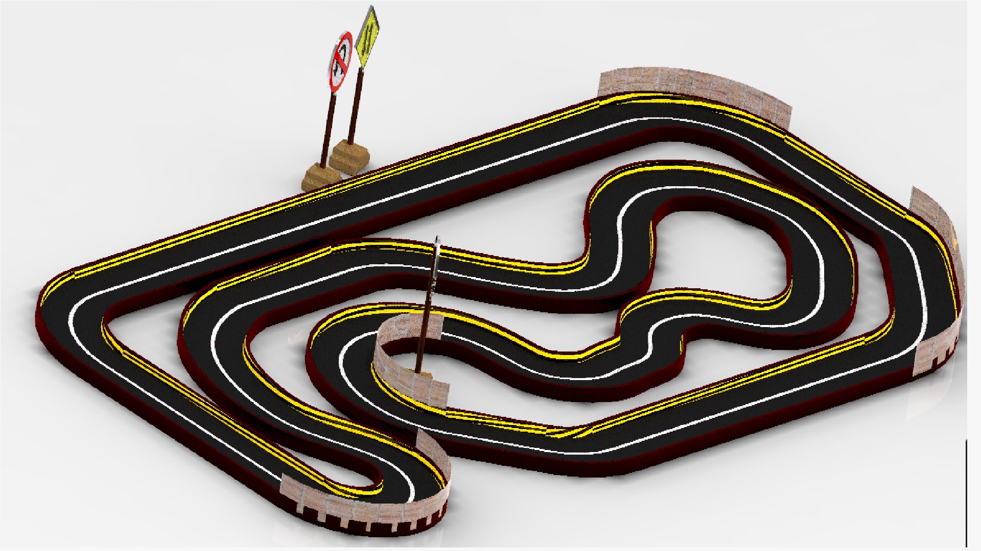 Race Track 3D Model - TurboSquid 2147855