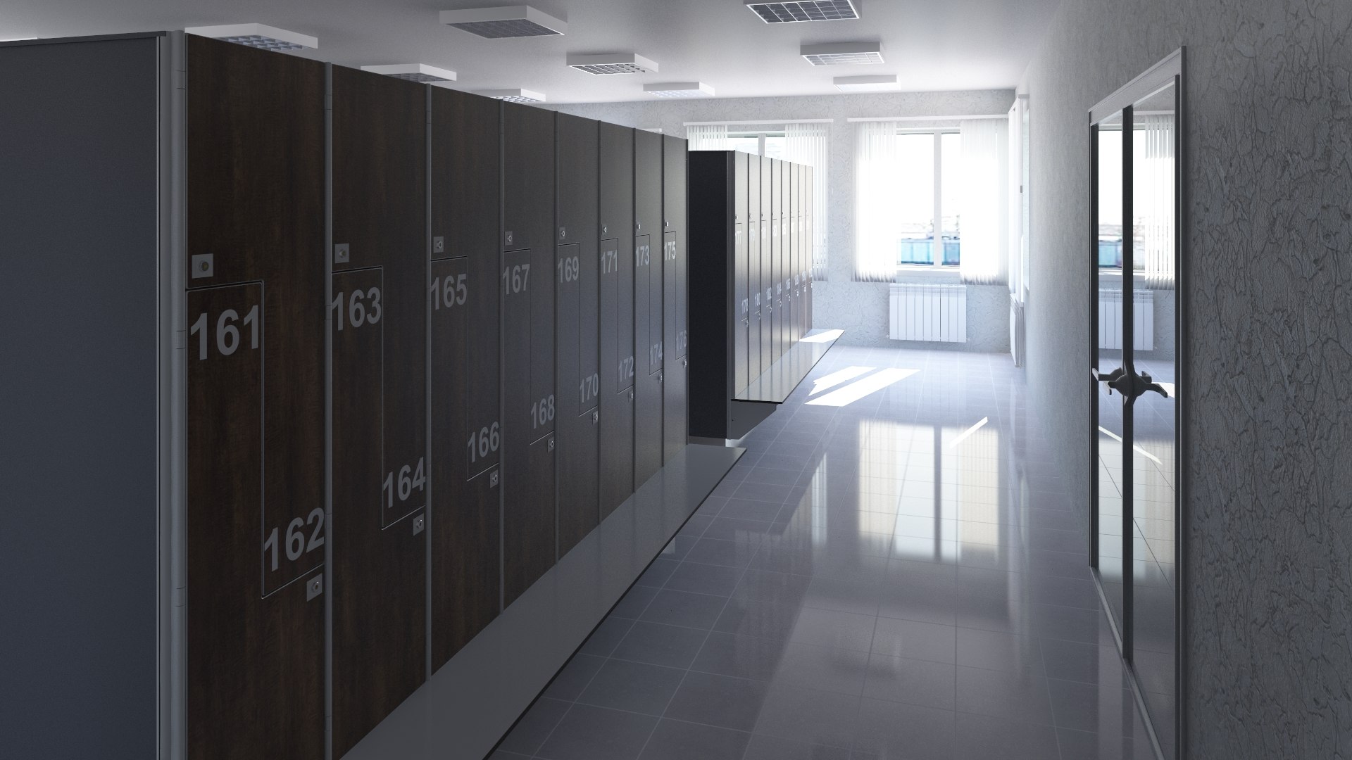 3D Locker Room 8 model - TurboSquid 2014481