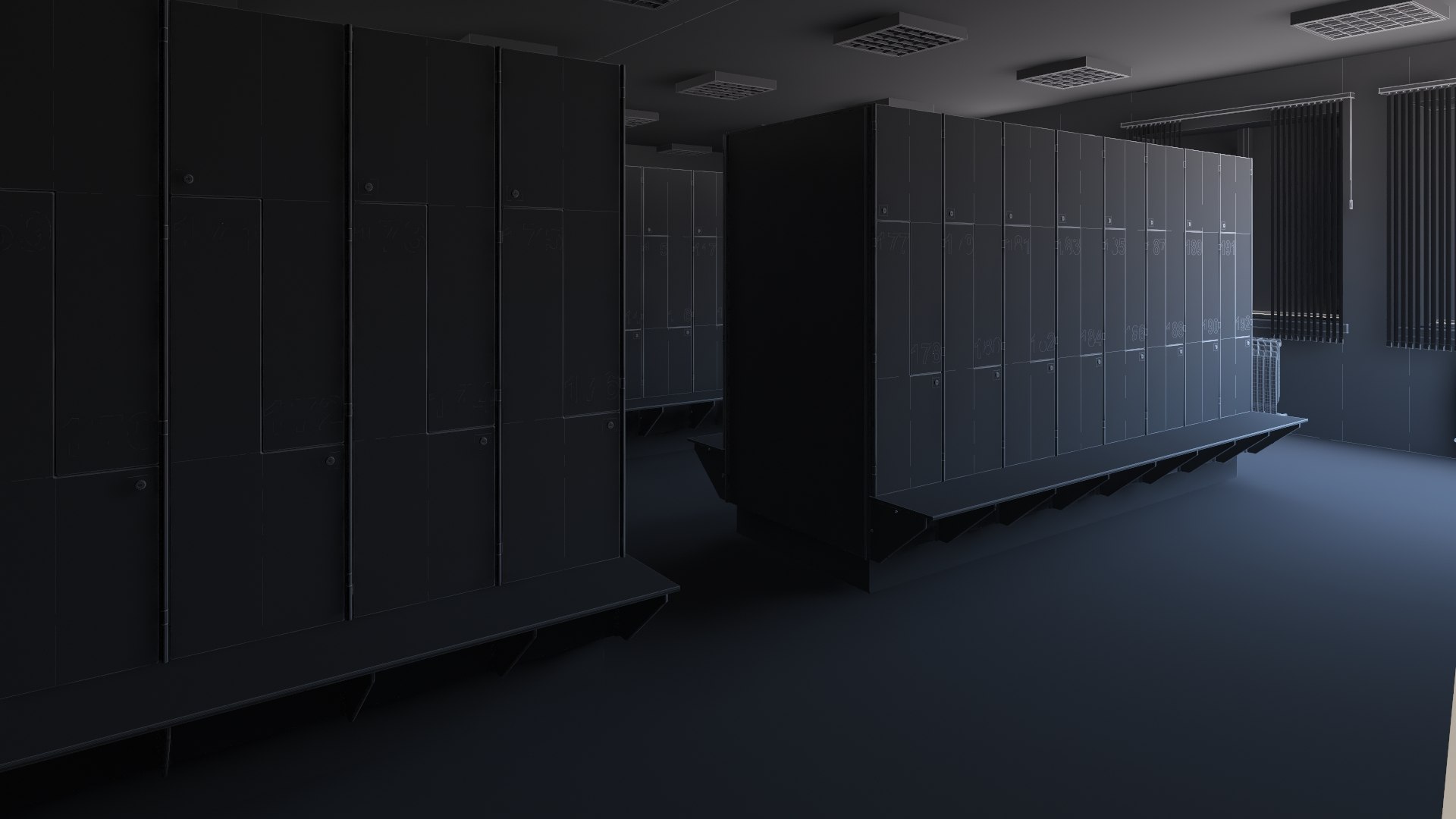 3D Locker Room 8 model - TurboSquid 2014481