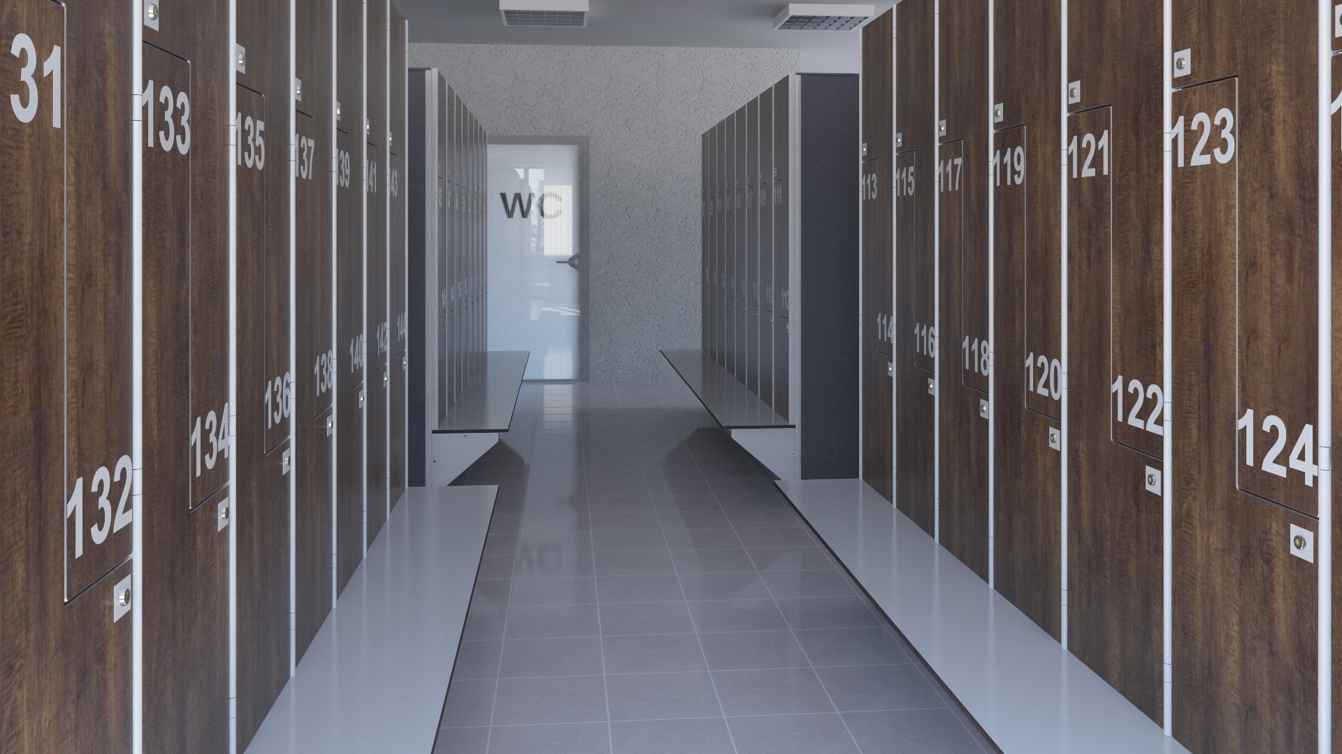 3D Locker Room 8 model - TurboSquid 2014481