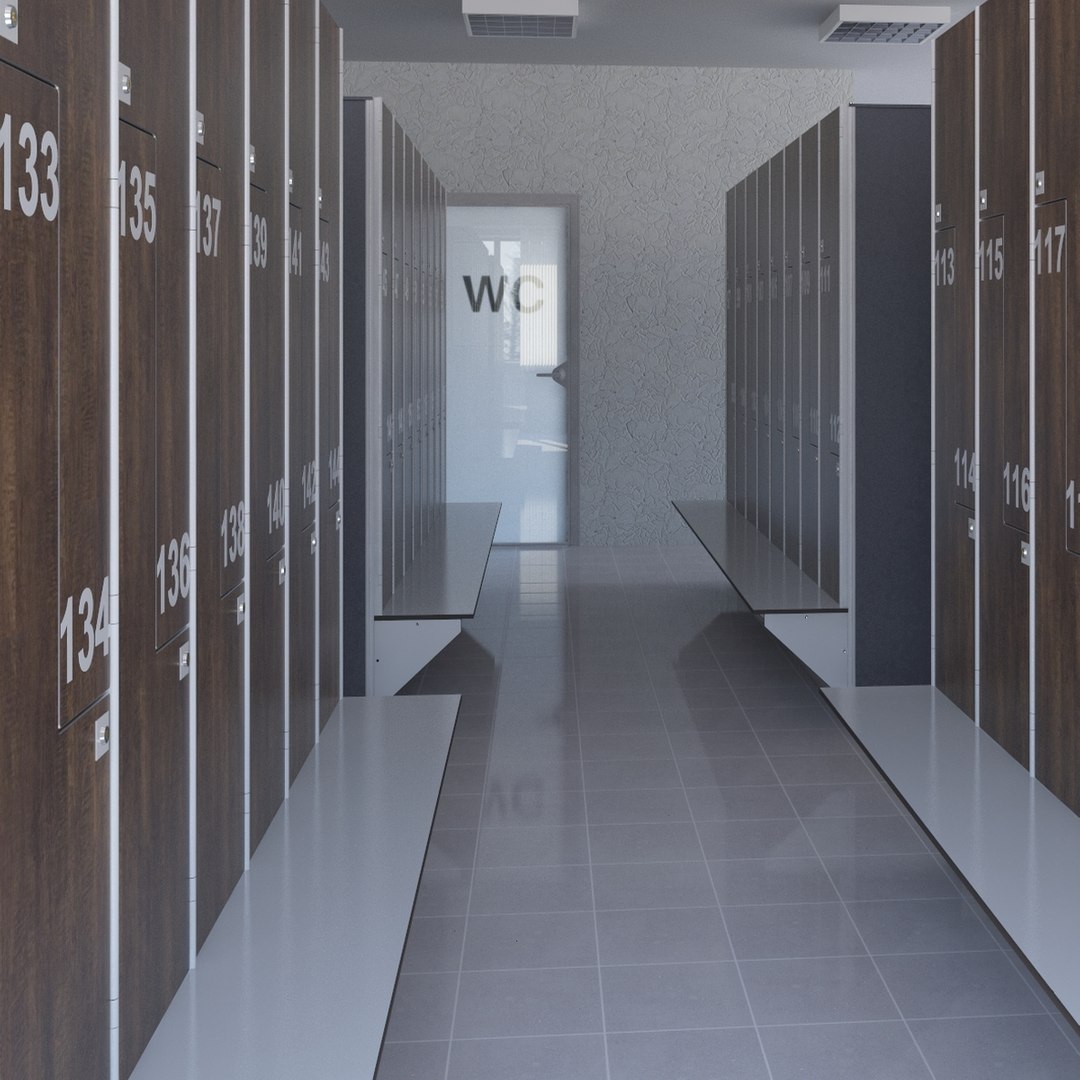 3D Locker Room 8 model - TurboSquid 2014481