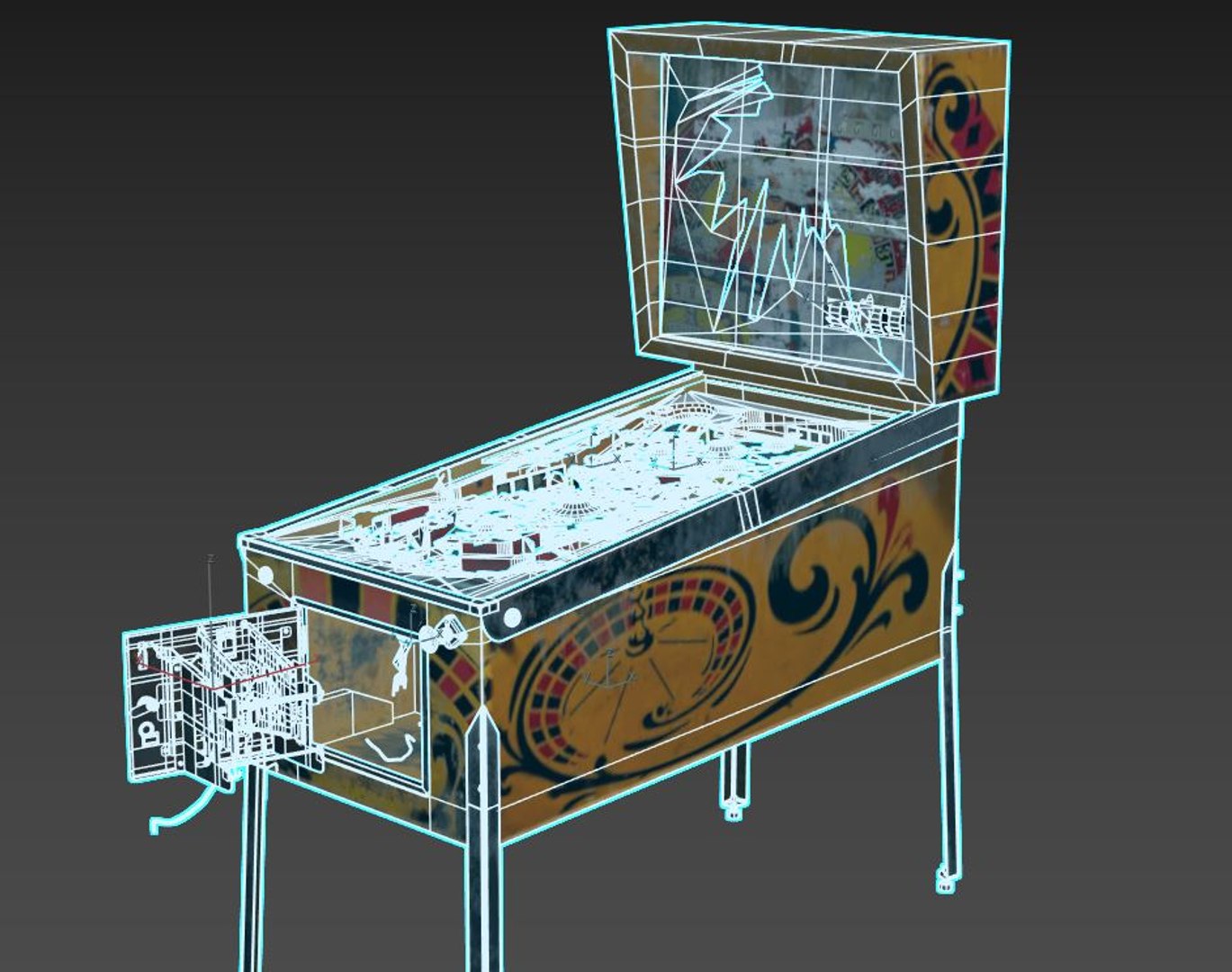 Abandoned Pinball Machine Model - TurboSquid 2224968