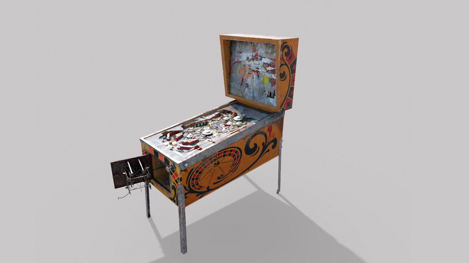 Abandoned Pinball Machine Model - TurboSquid 2224968
