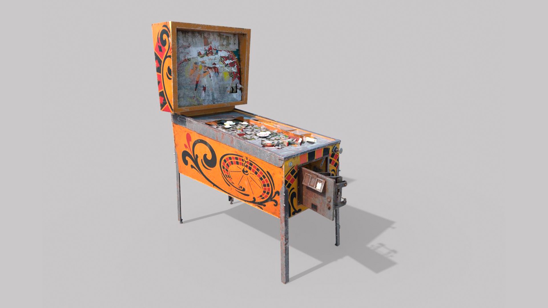 Abandoned Pinball Machine Model - TurboSquid 2224968
