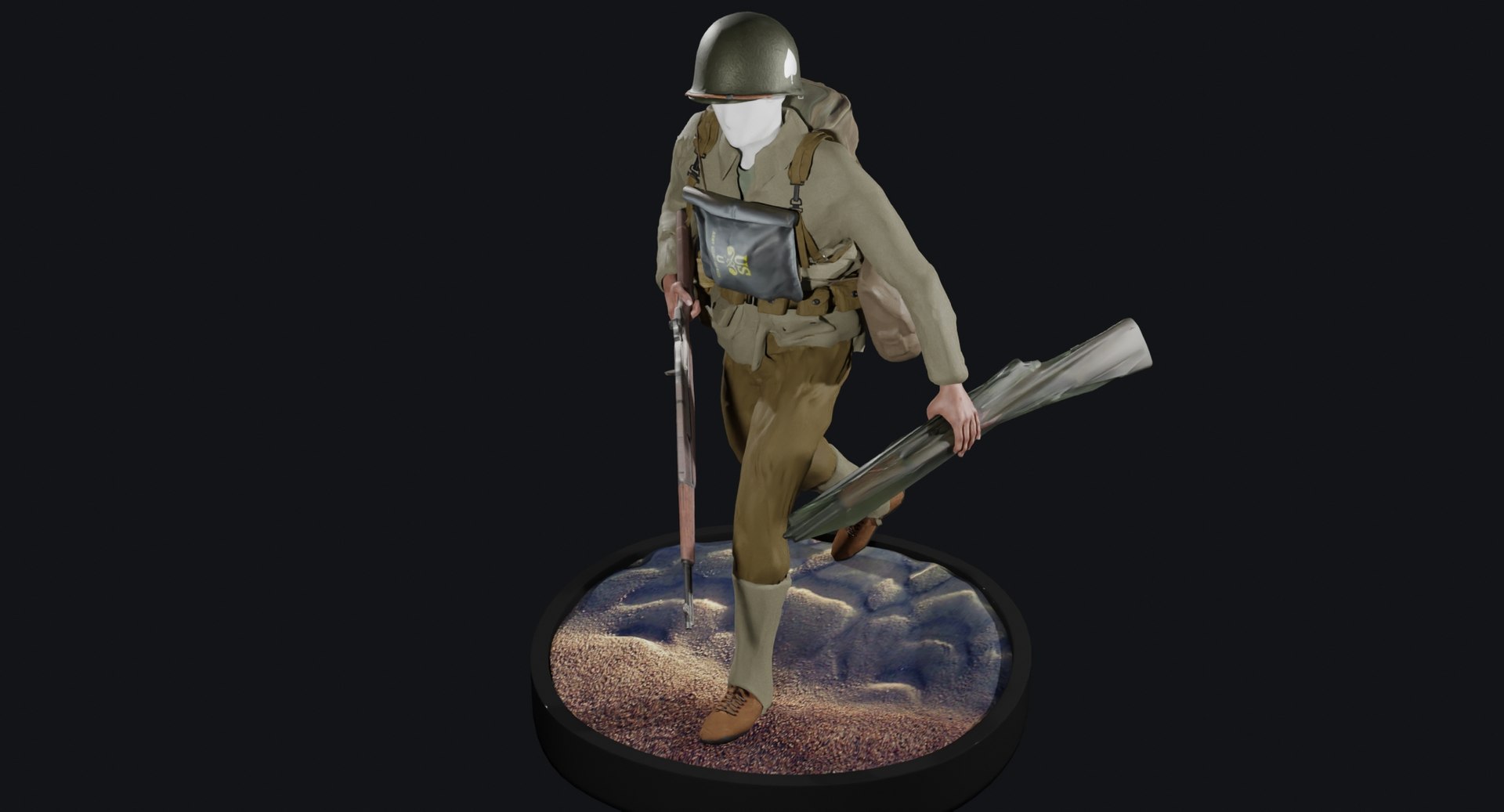 World War 2 US D-Day Infantry - Rigged 3D - TurboSquid 2104959