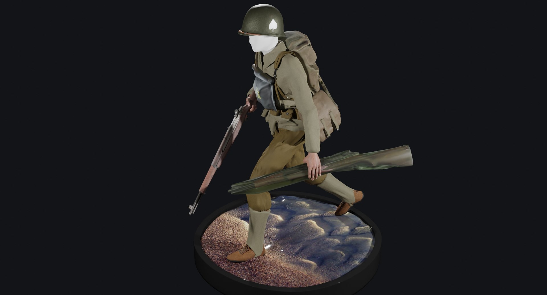 World War 2 US D-Day Infantry - Rigged 3D - TurboSquid 2104959