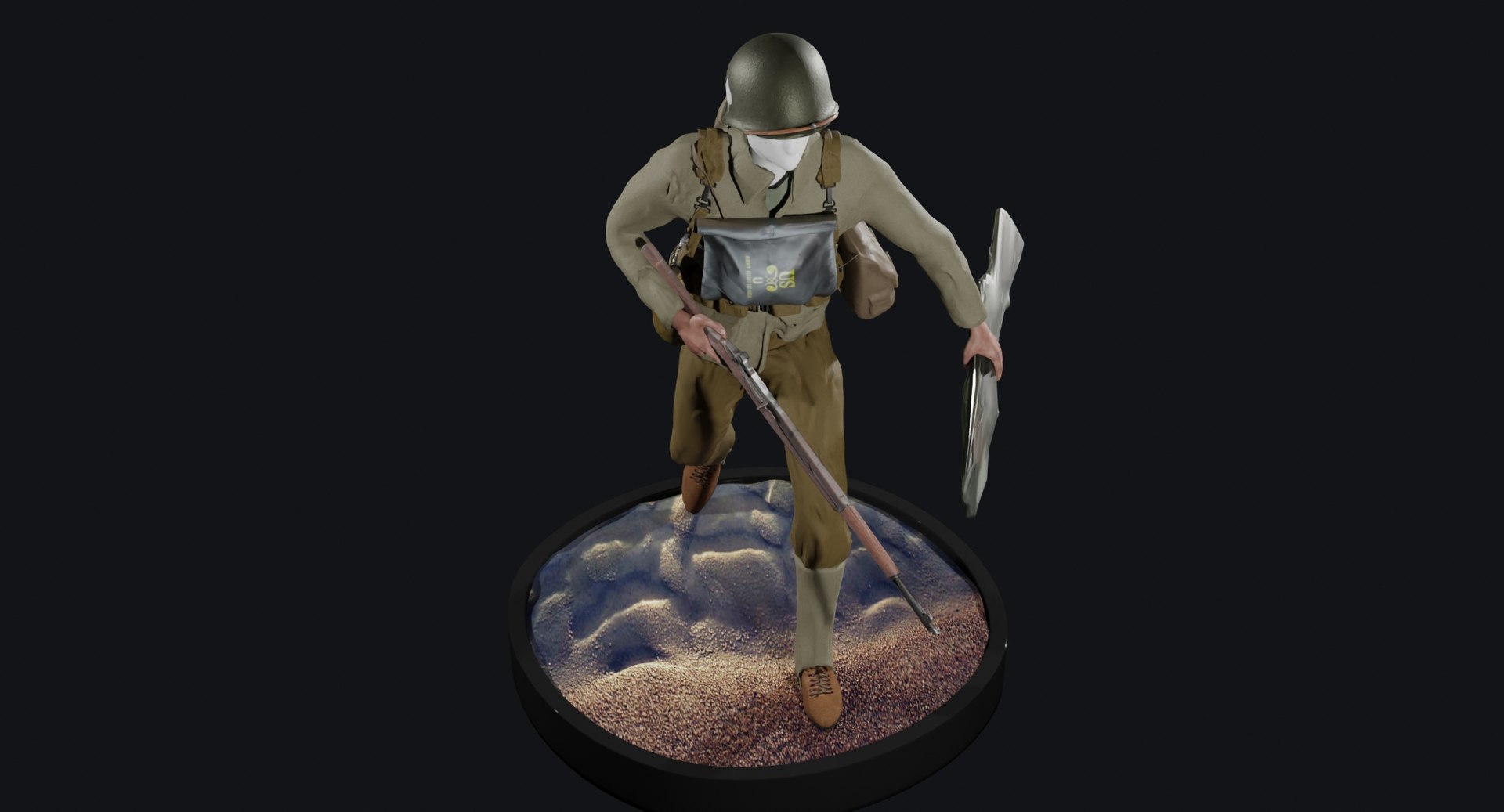 World War 2 US D-Day Infantry - Rigged 3D - TurboSquid 2104959