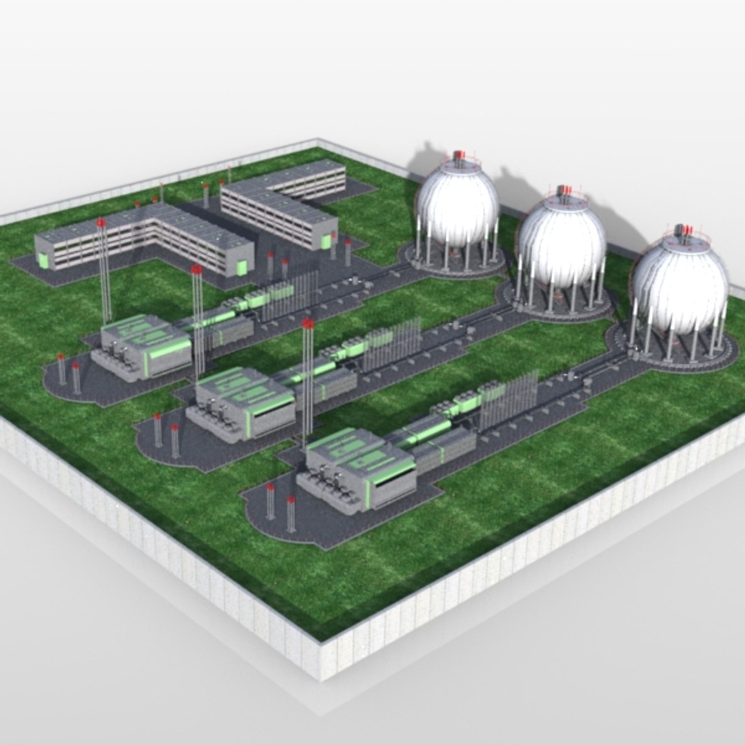 3d Industrial Plant