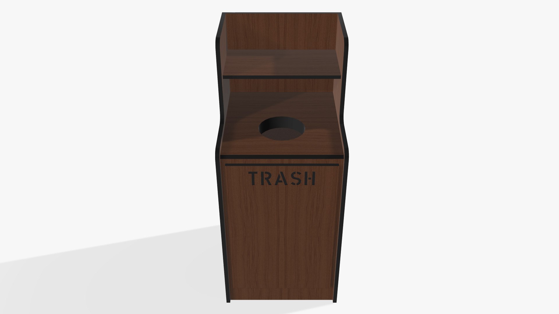 Fast Food Style Trash Can 3D Model - TurboSquid 2260075
