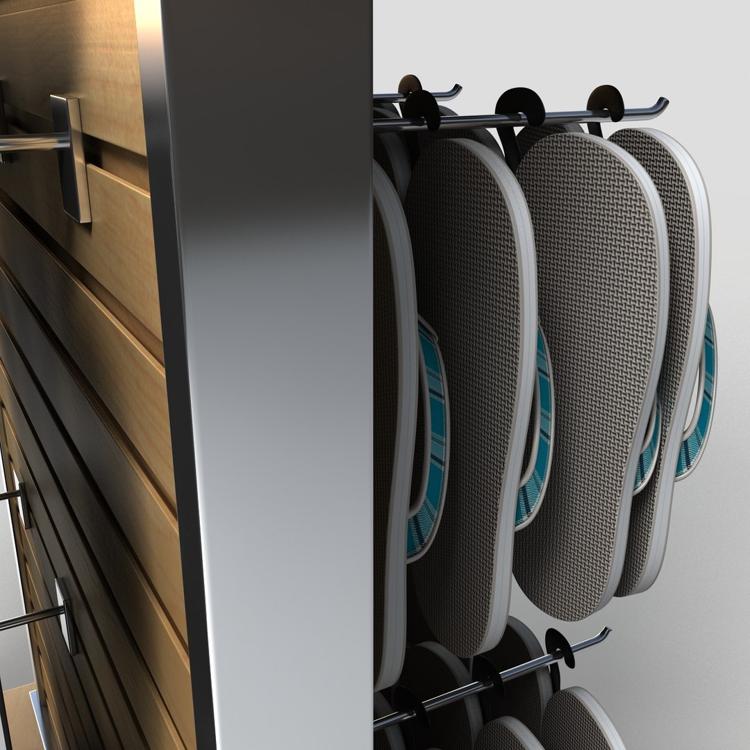 3d Men Sandals Display Rack
