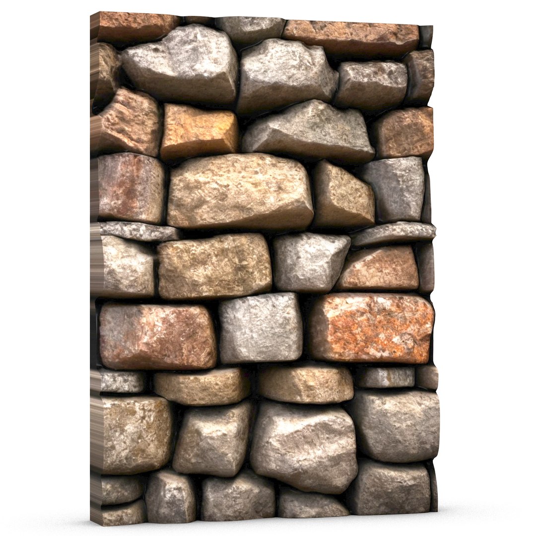 3D Stone Wall 075 - TurboSquid 2306416