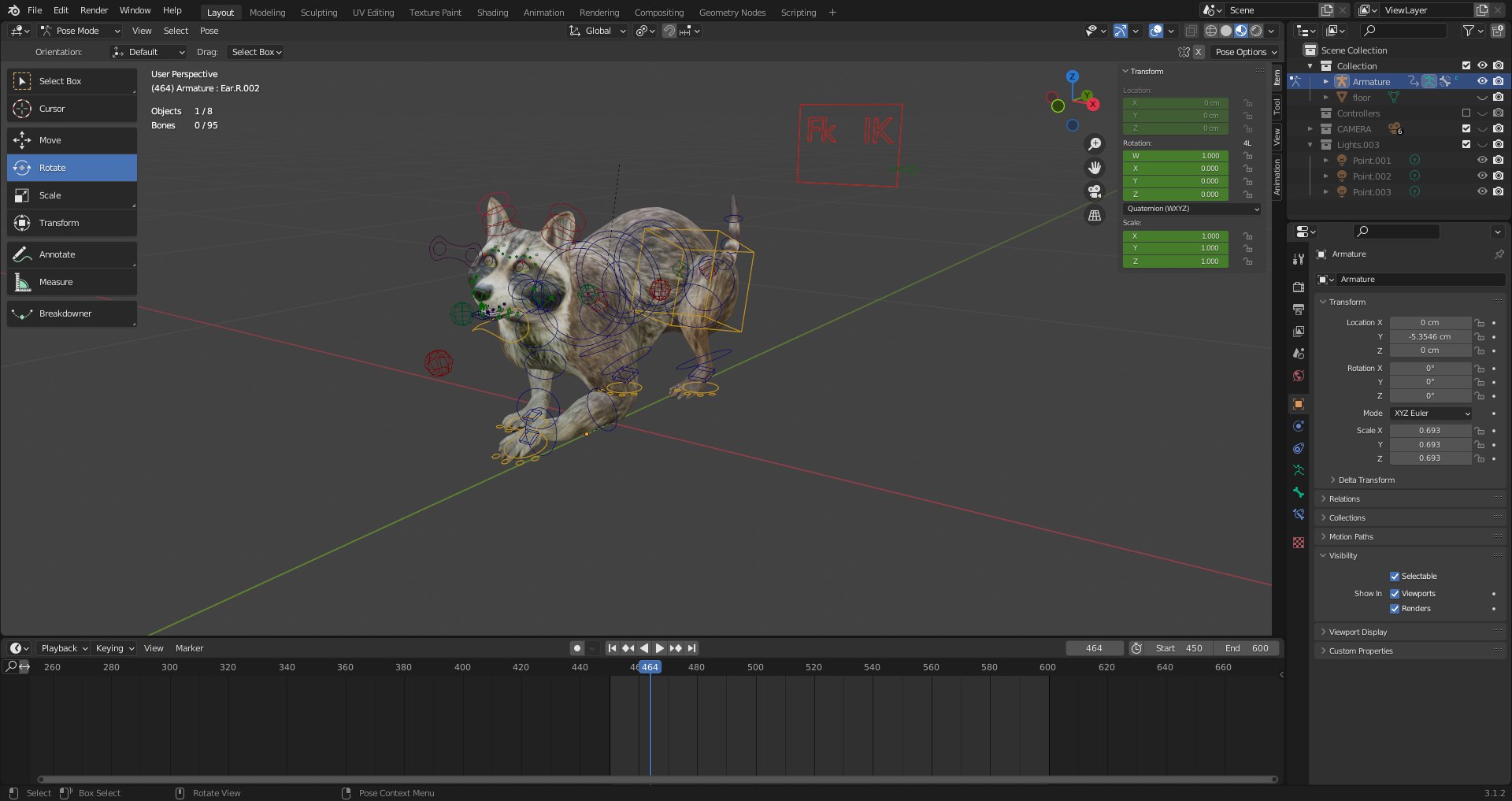 3D Model Raccoon Rigged Animation In Blender - TurboSquid 2009520