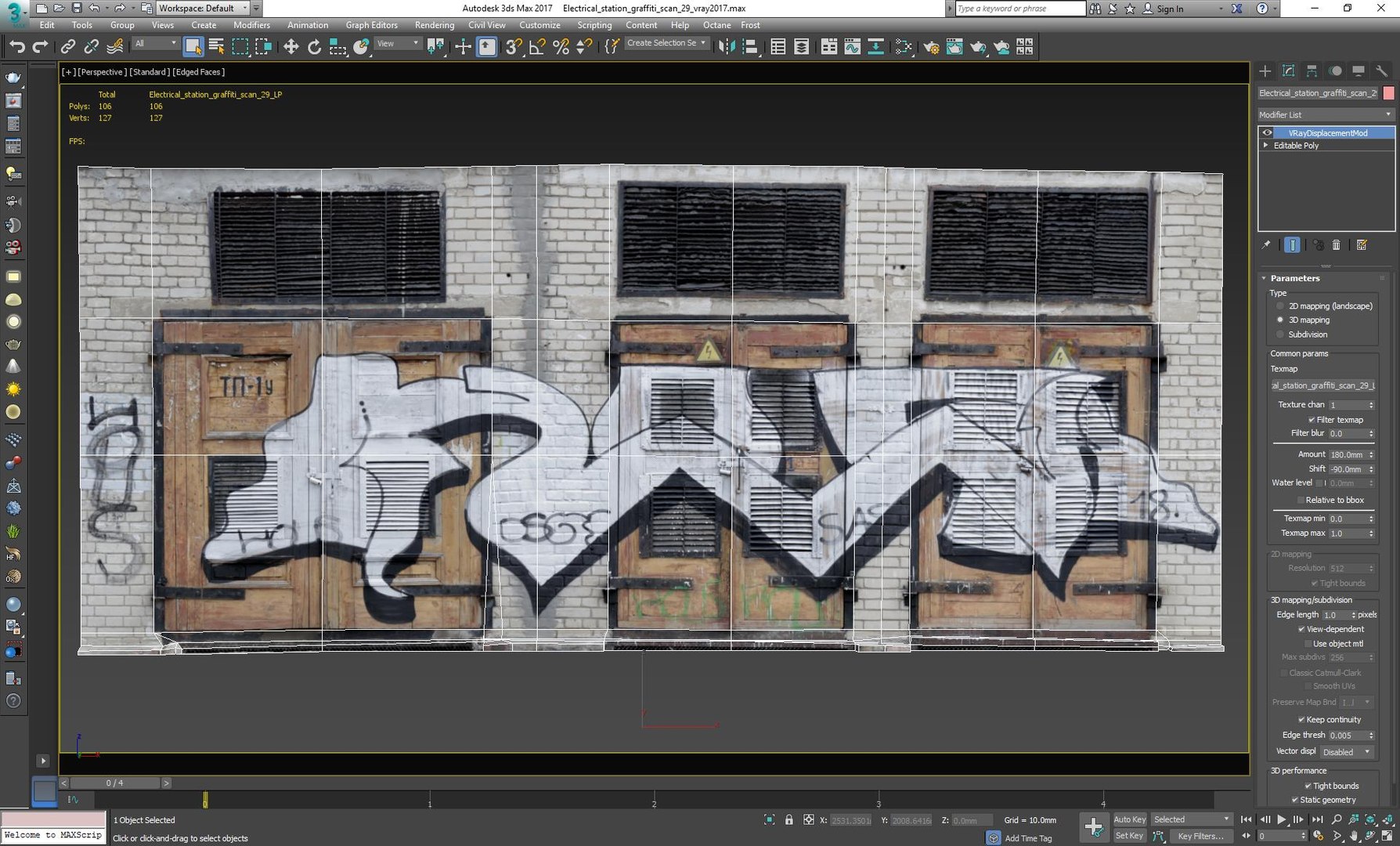 Scan Electrical Station Graffiti 3D Model - TurboSquid 1383088