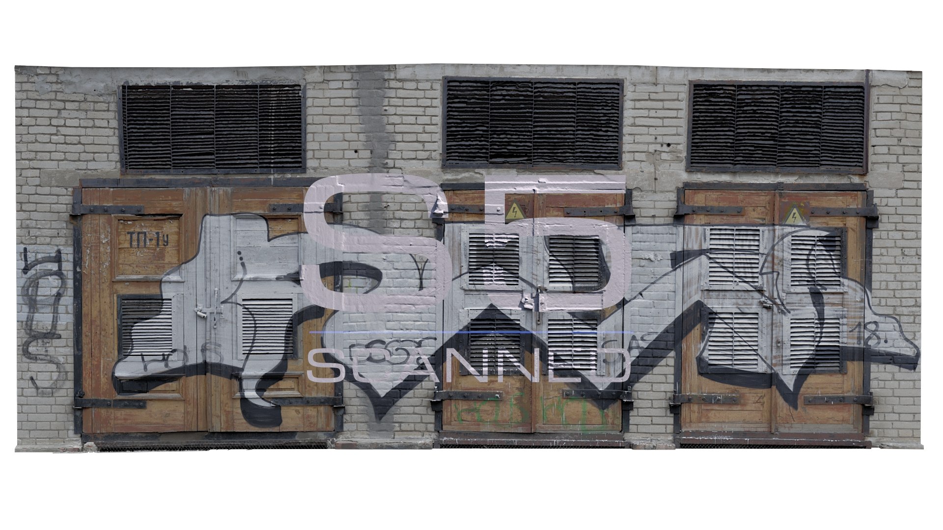 Scan Electrical Station Graffiti 3D Model - TurboSquid 1383088