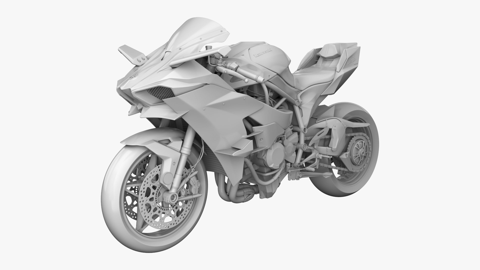 3D Kawasaki Ninja H2R - TurboSquid 1802608