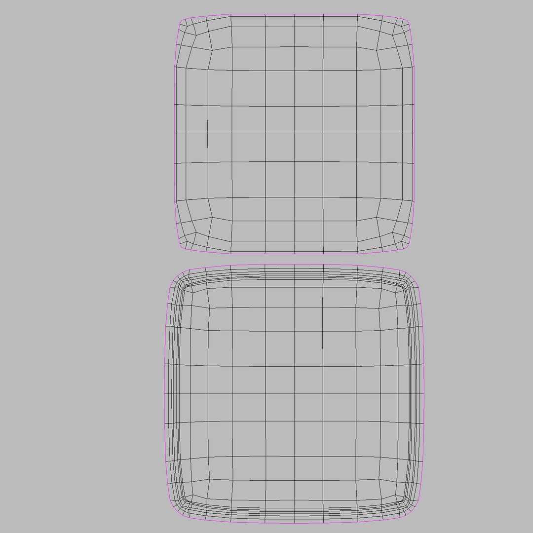 Wooden Serving Square Plate 3d Max