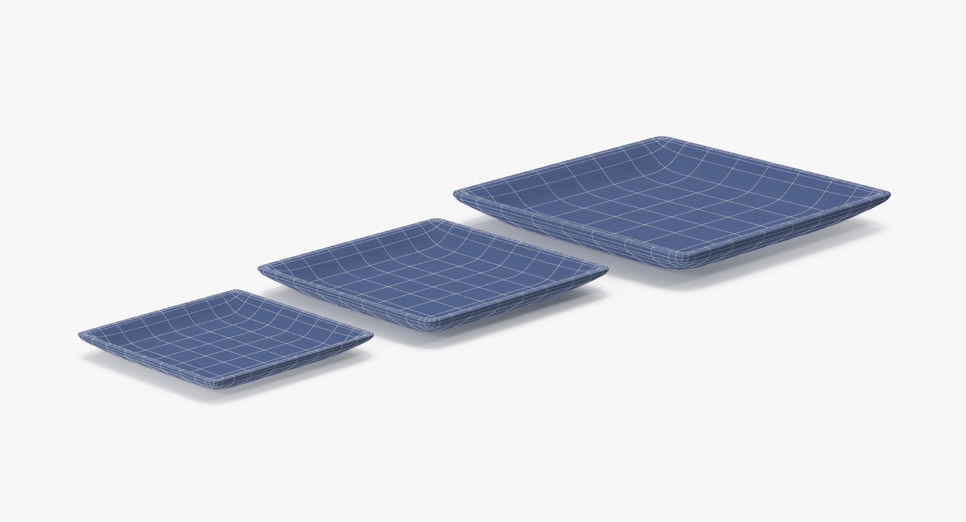 Wooden Serving Square Plate 3d Max