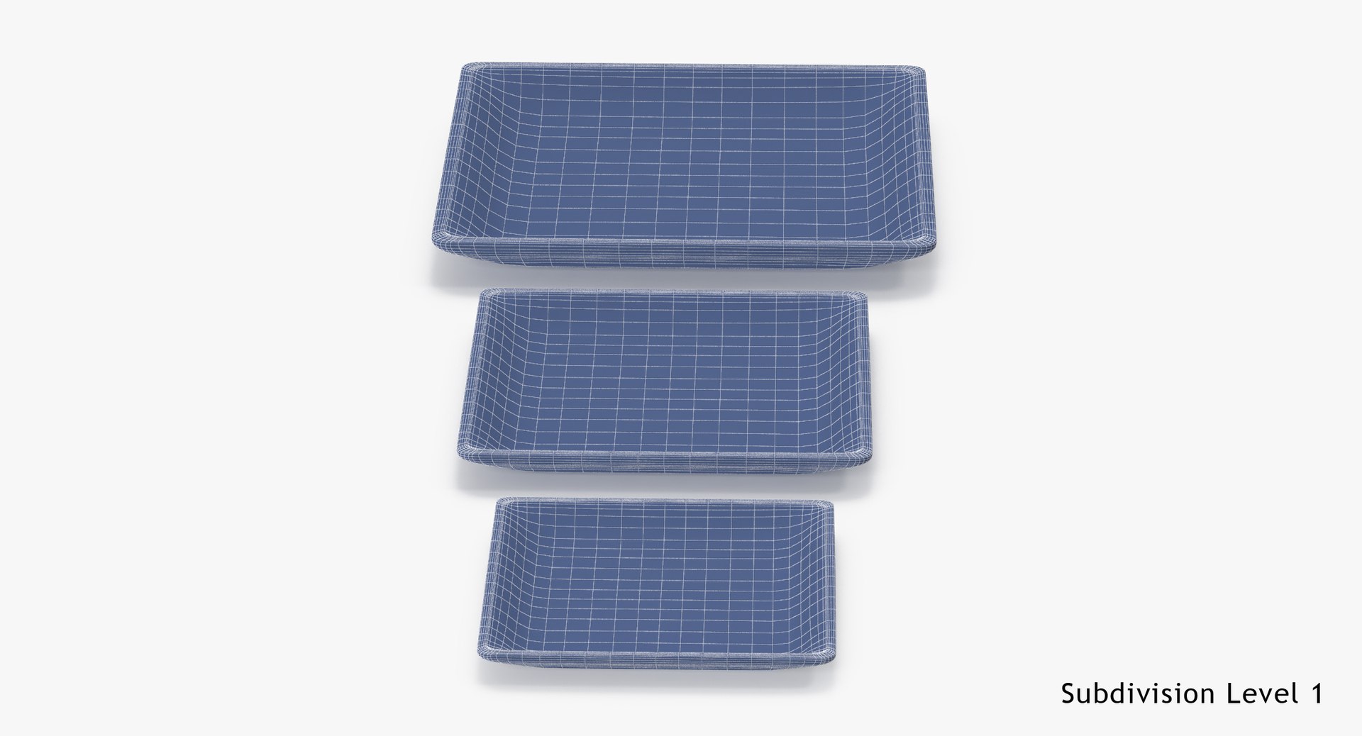 Wooden Serving Square Plate 3d Max