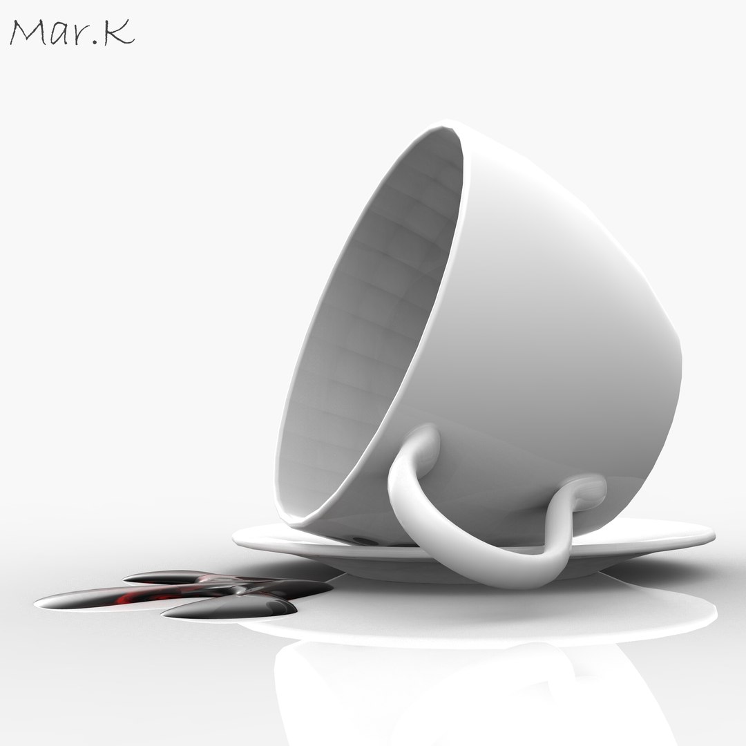 Spilled Coffee 3d 3ds