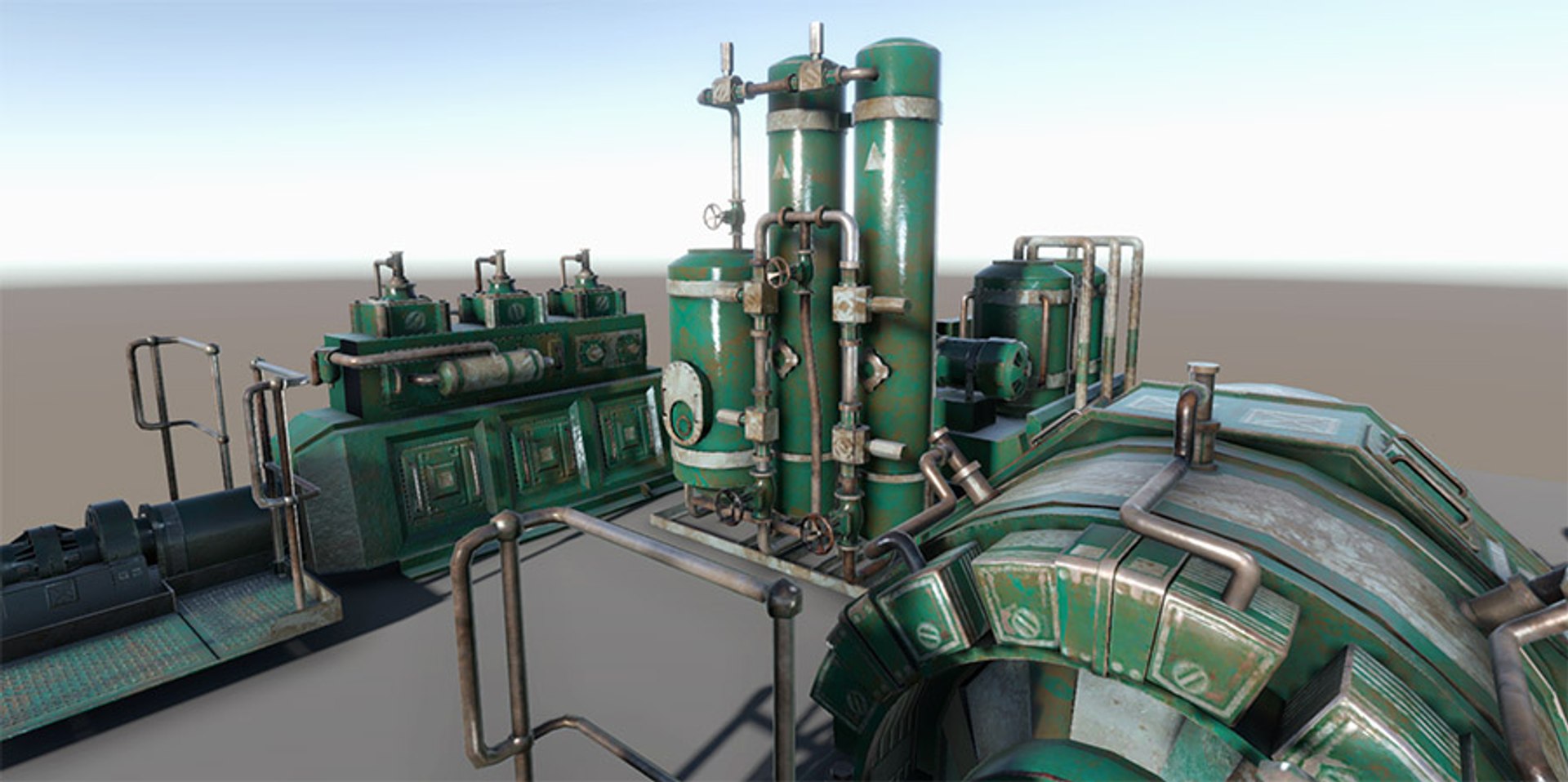 Engine Room 3d Model