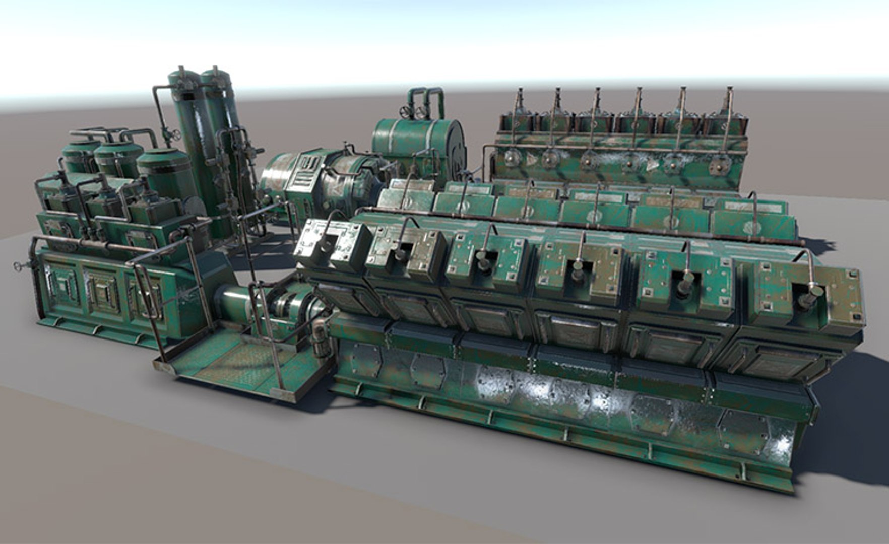 Engine Room 3d Model