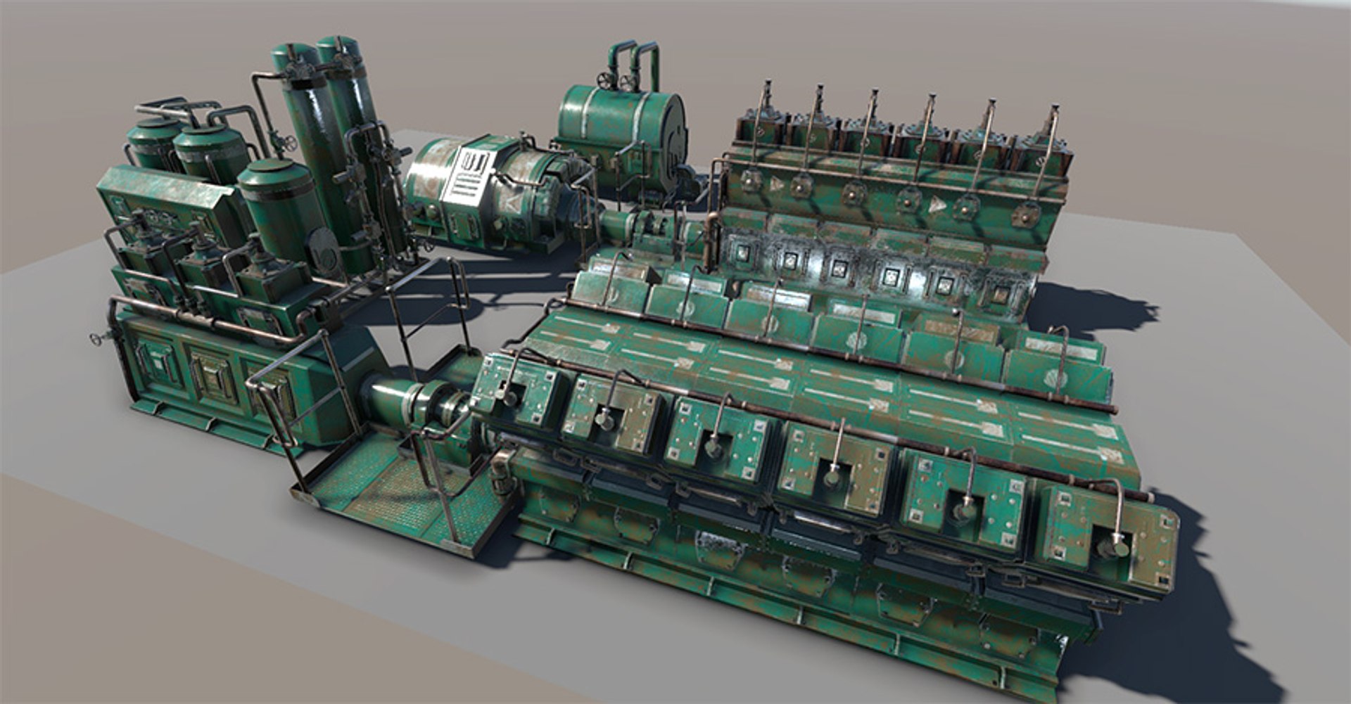 Engine Room 3d Model