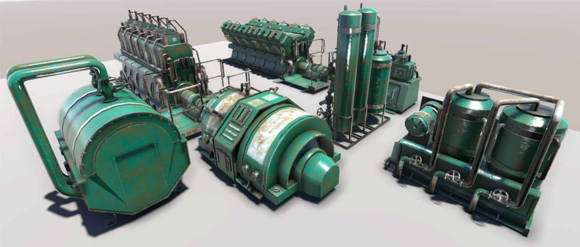 Engine Room 3d Model