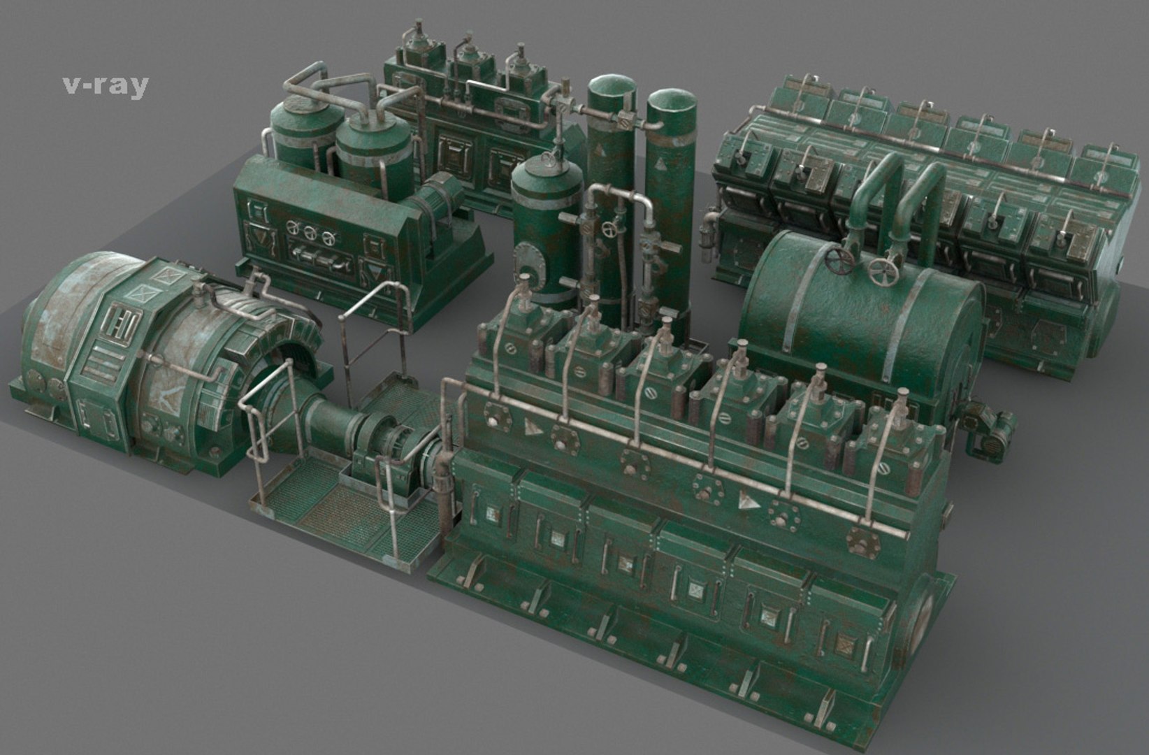 Engine Room 3d Model