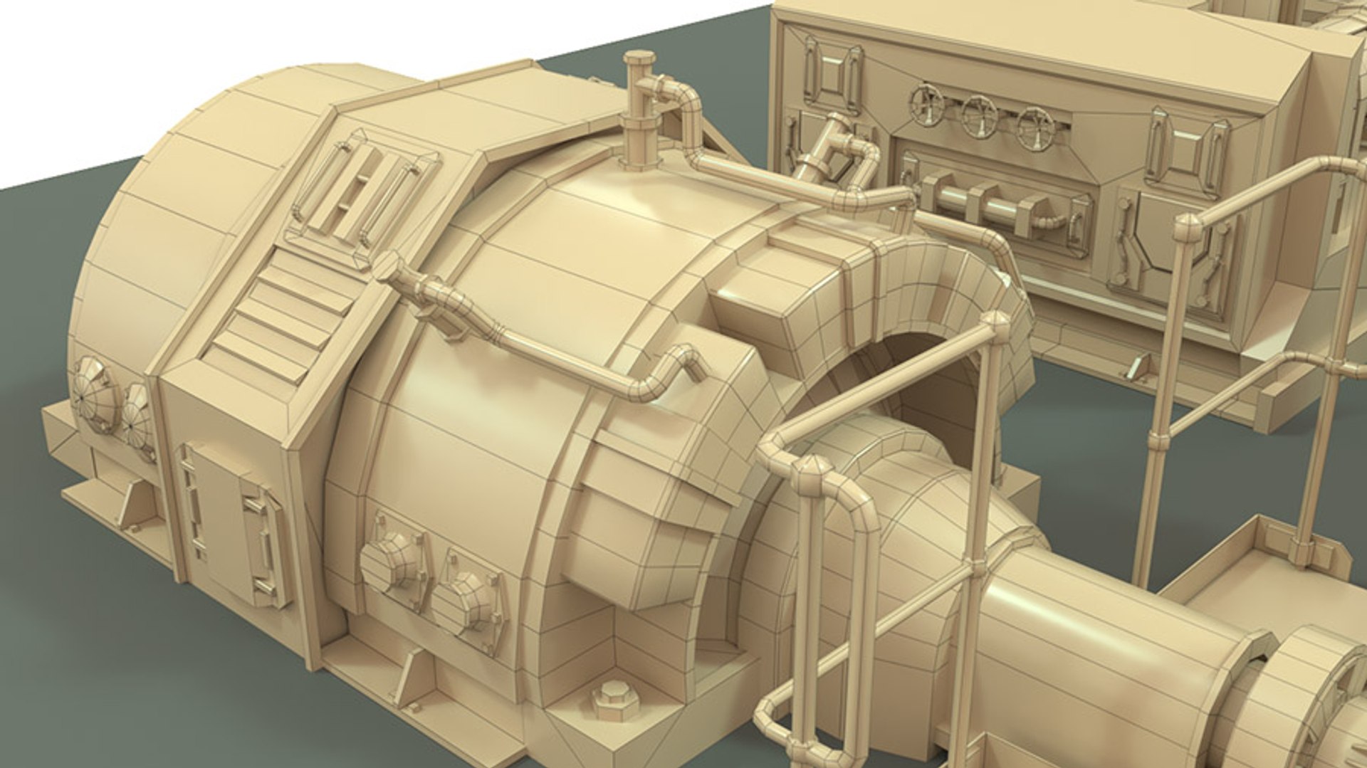 Engine Room 3d Model