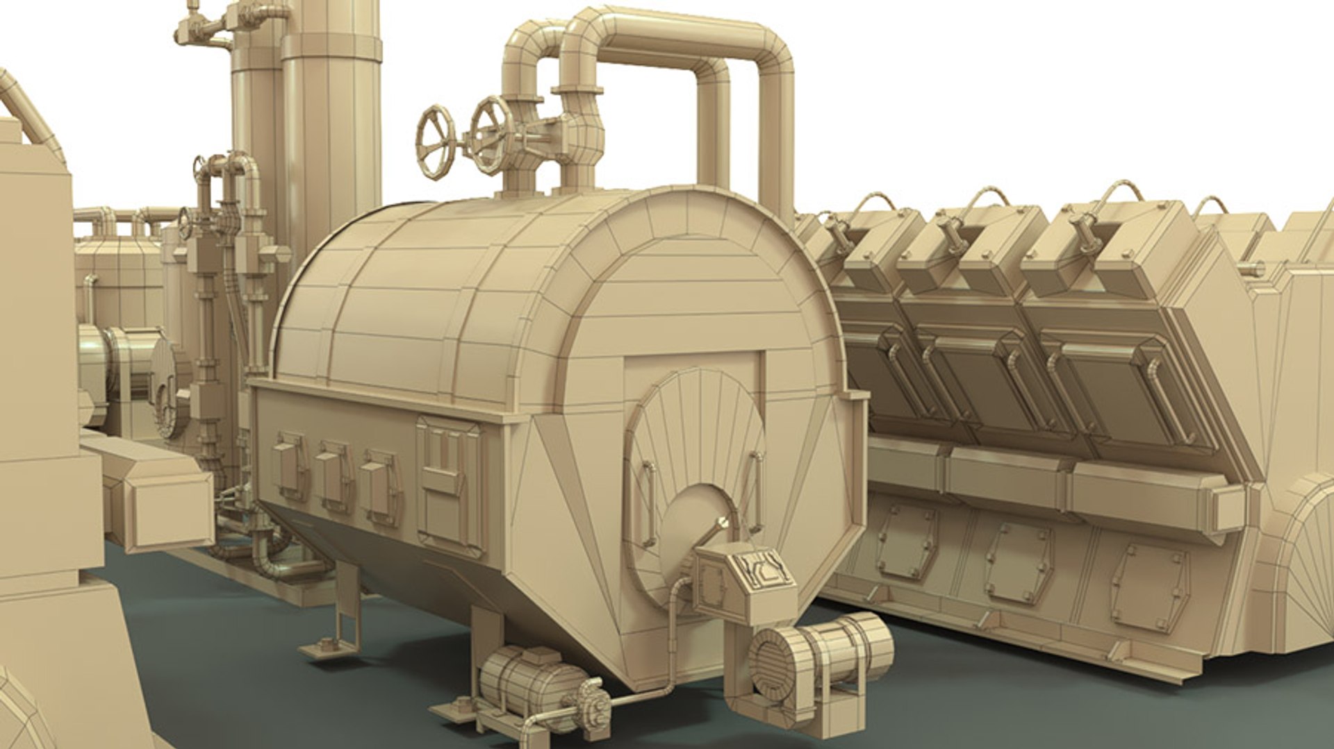 Engine Room 3d Model