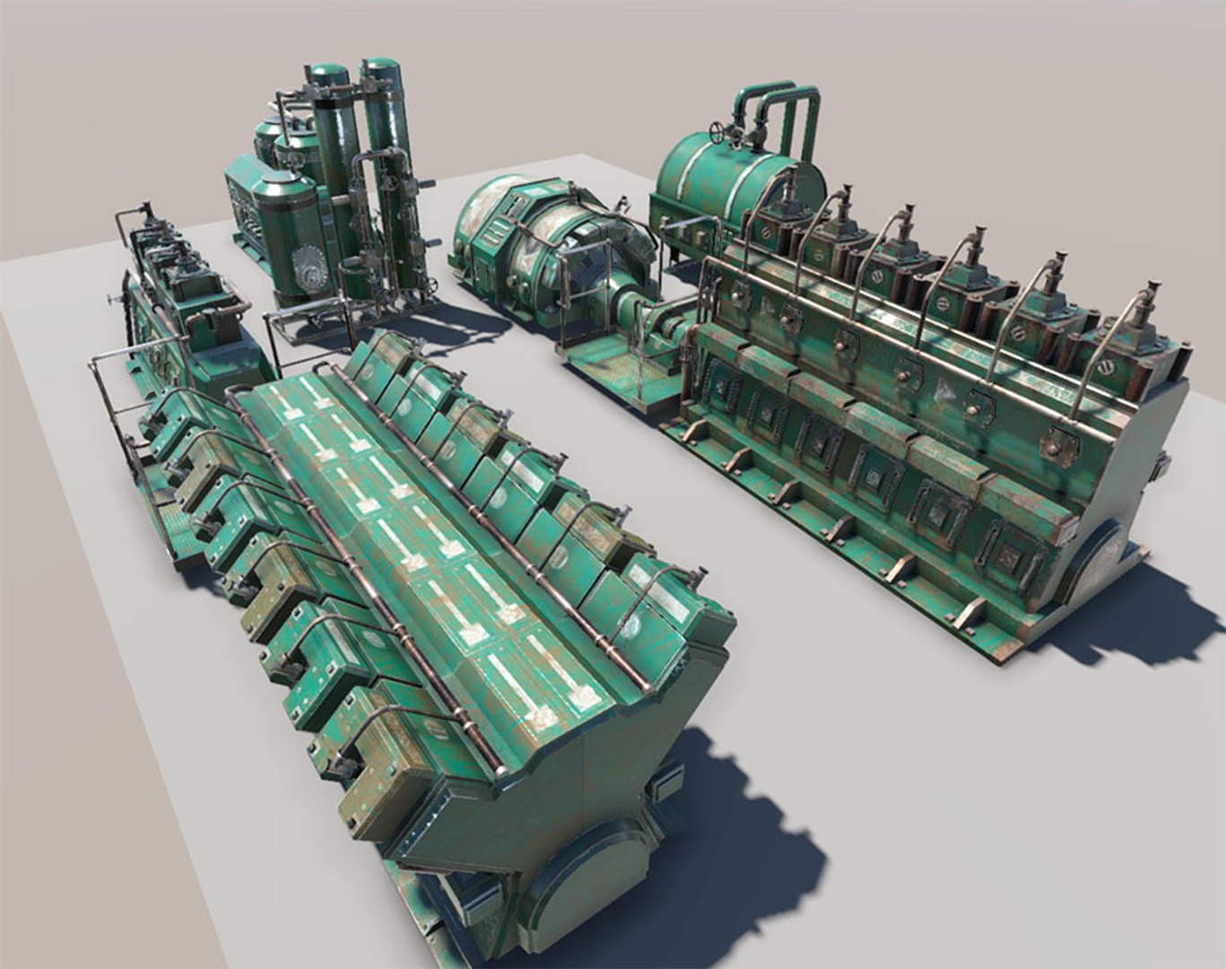 Engine Room 3d Model