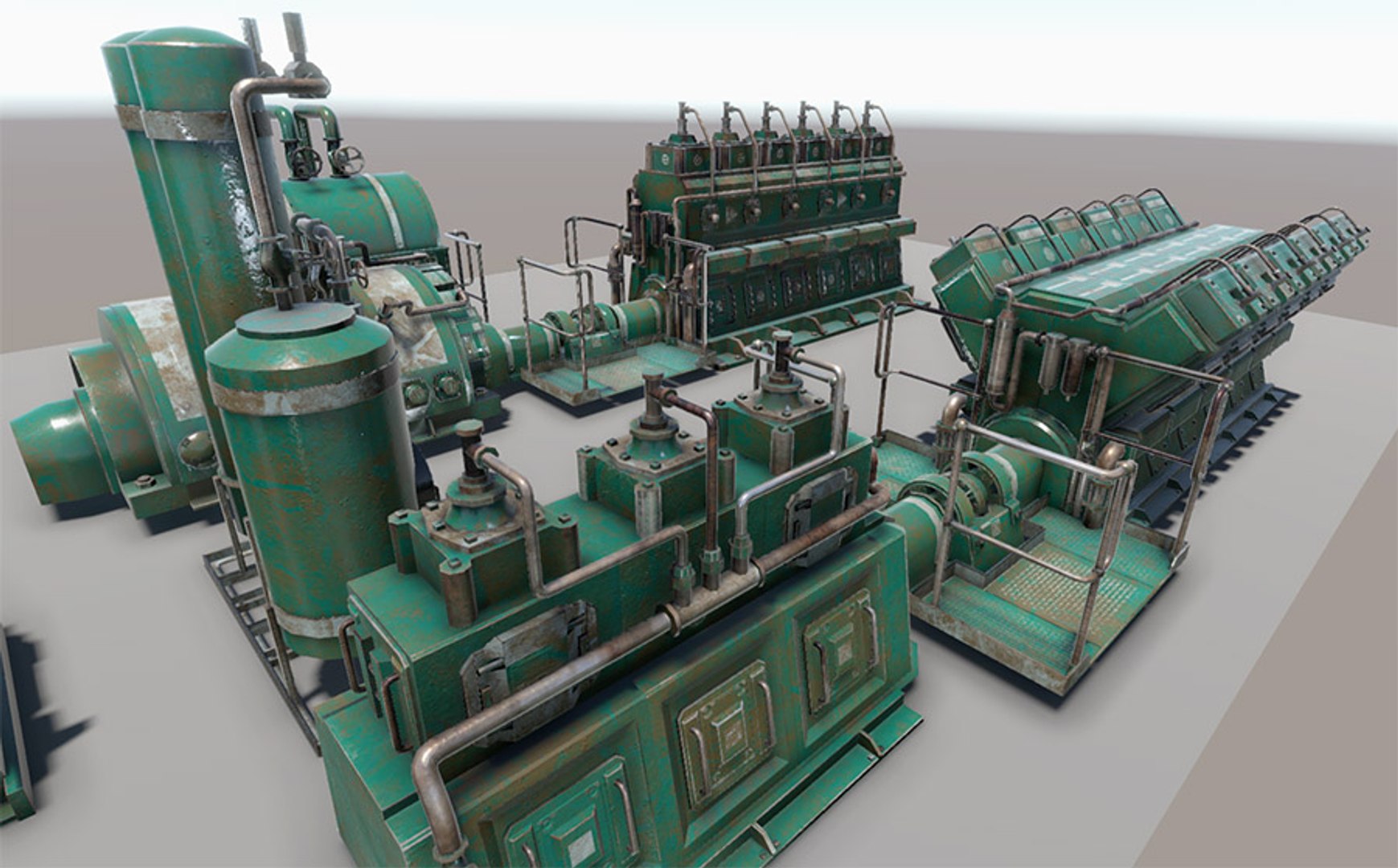 Engine Room 3d Model